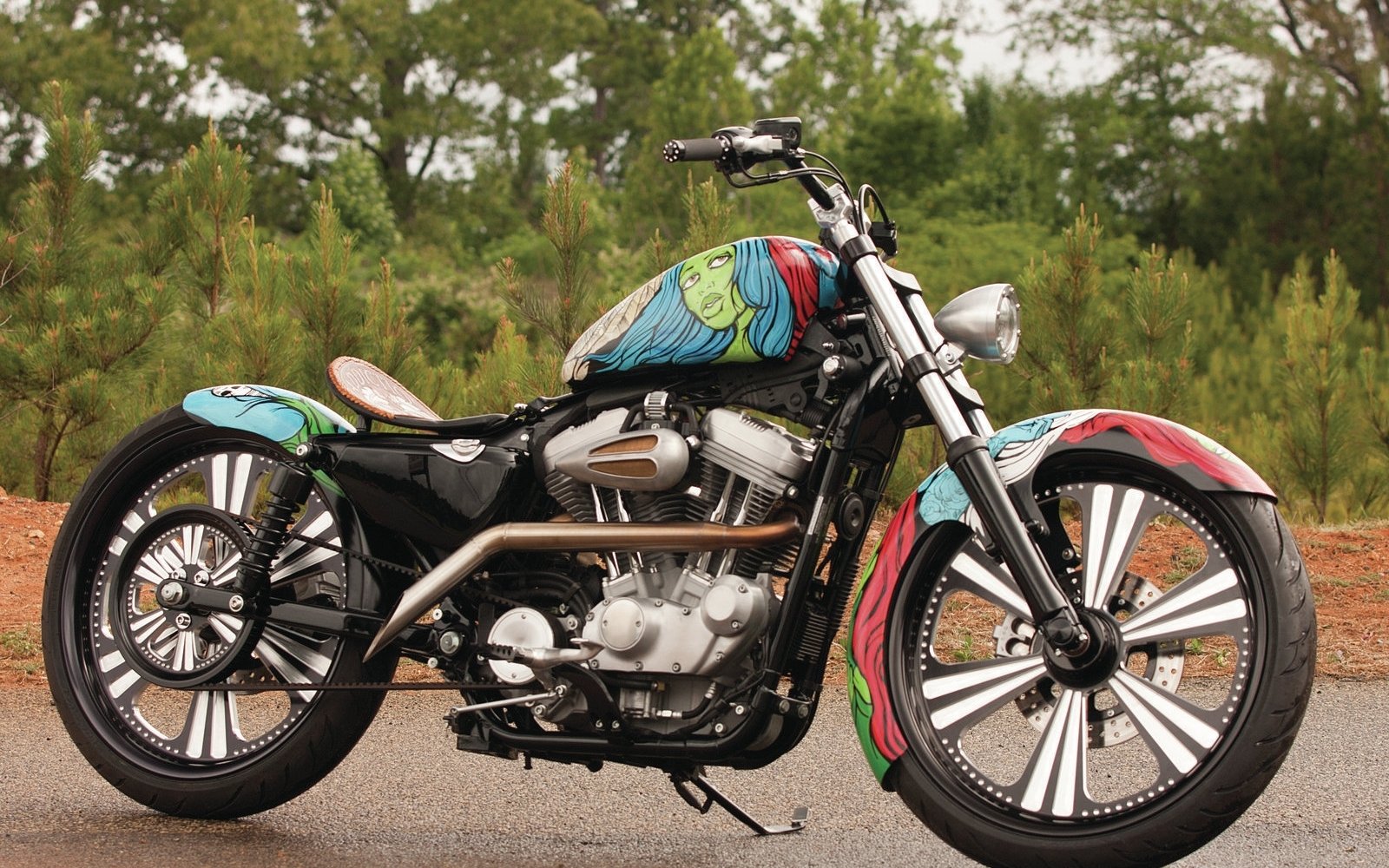 Custom Chopper Motorcycle Adventure