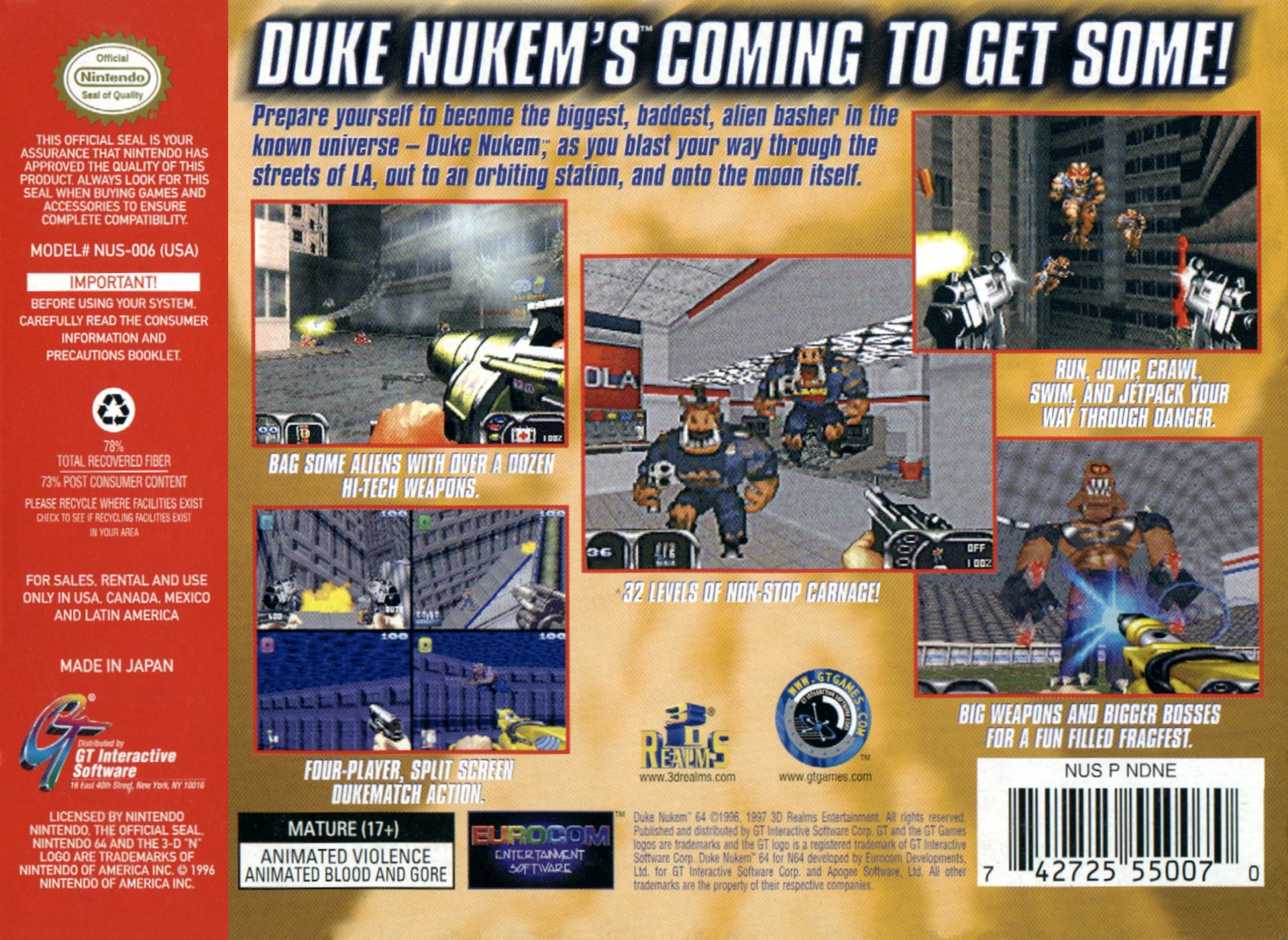 Duke Nukem 64 - Desktop Wallpapers, Phone Wallpaper, PFP, Gifs, and More!