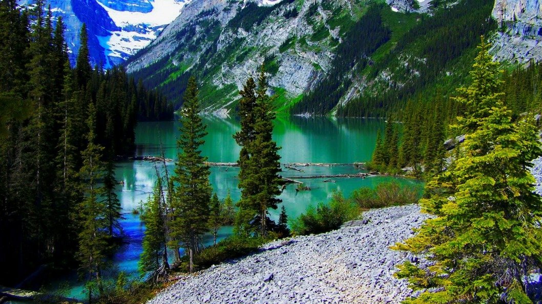 Serene Mountain Lake in the Heart of Nature
