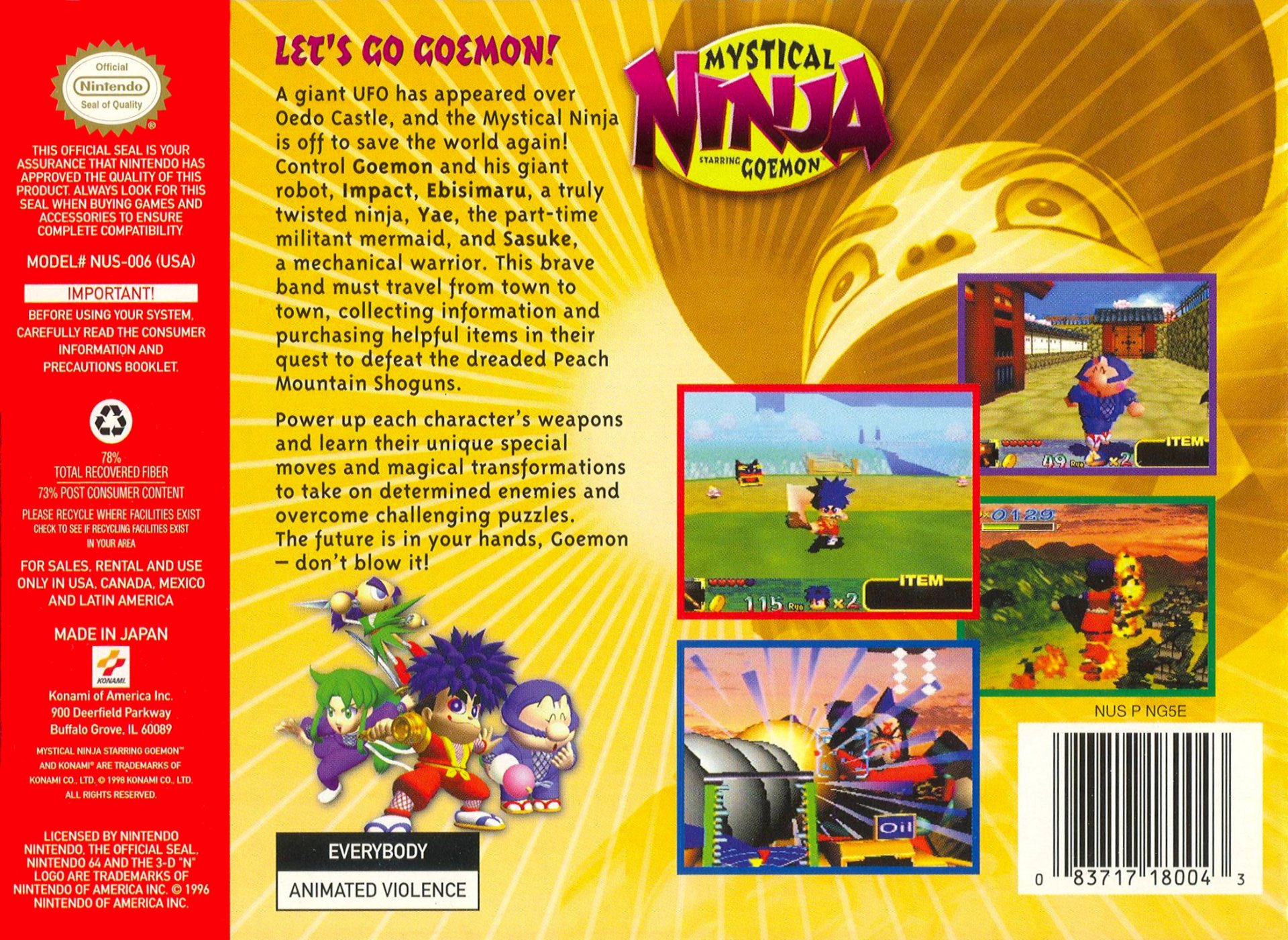 Download Video Game Mystical Ninja Starring Goemon Image