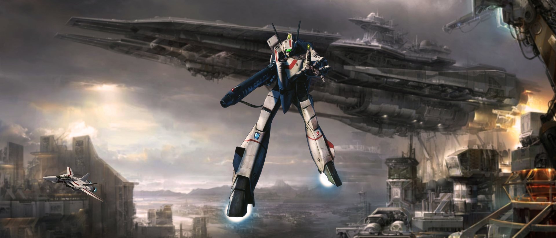 Download Veritech (Macross) SDF-1 (Macross) Macross Anime Robotech Image