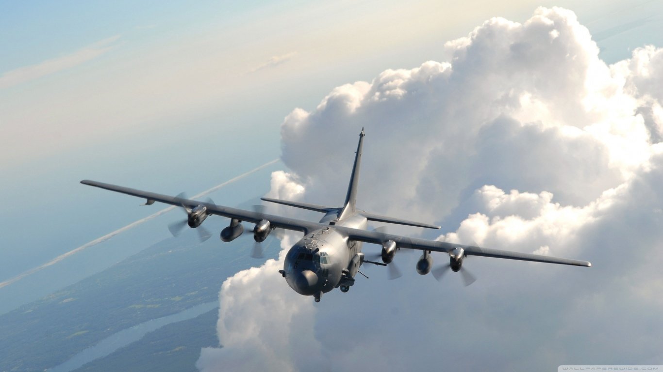 Lockheed AC-130 Military Airpower Above the Clouds