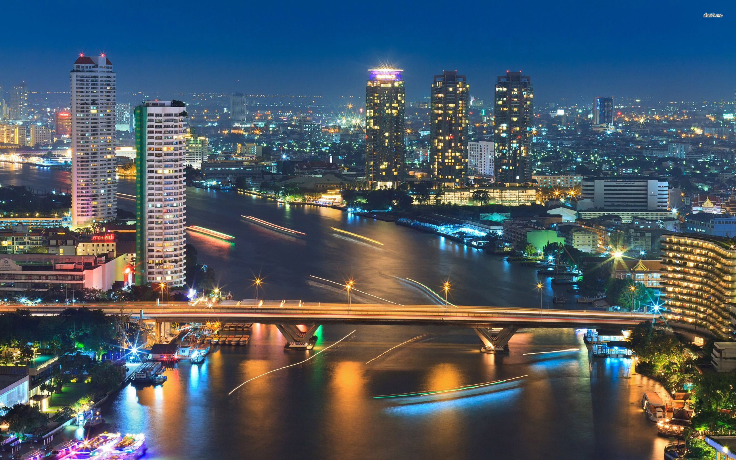 Bangkok's Urban Glow: A Man-Made Marvel by Night