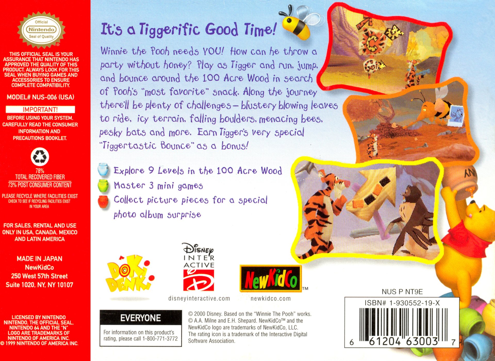 Download Video Game Tigger's Honey Hunt Image