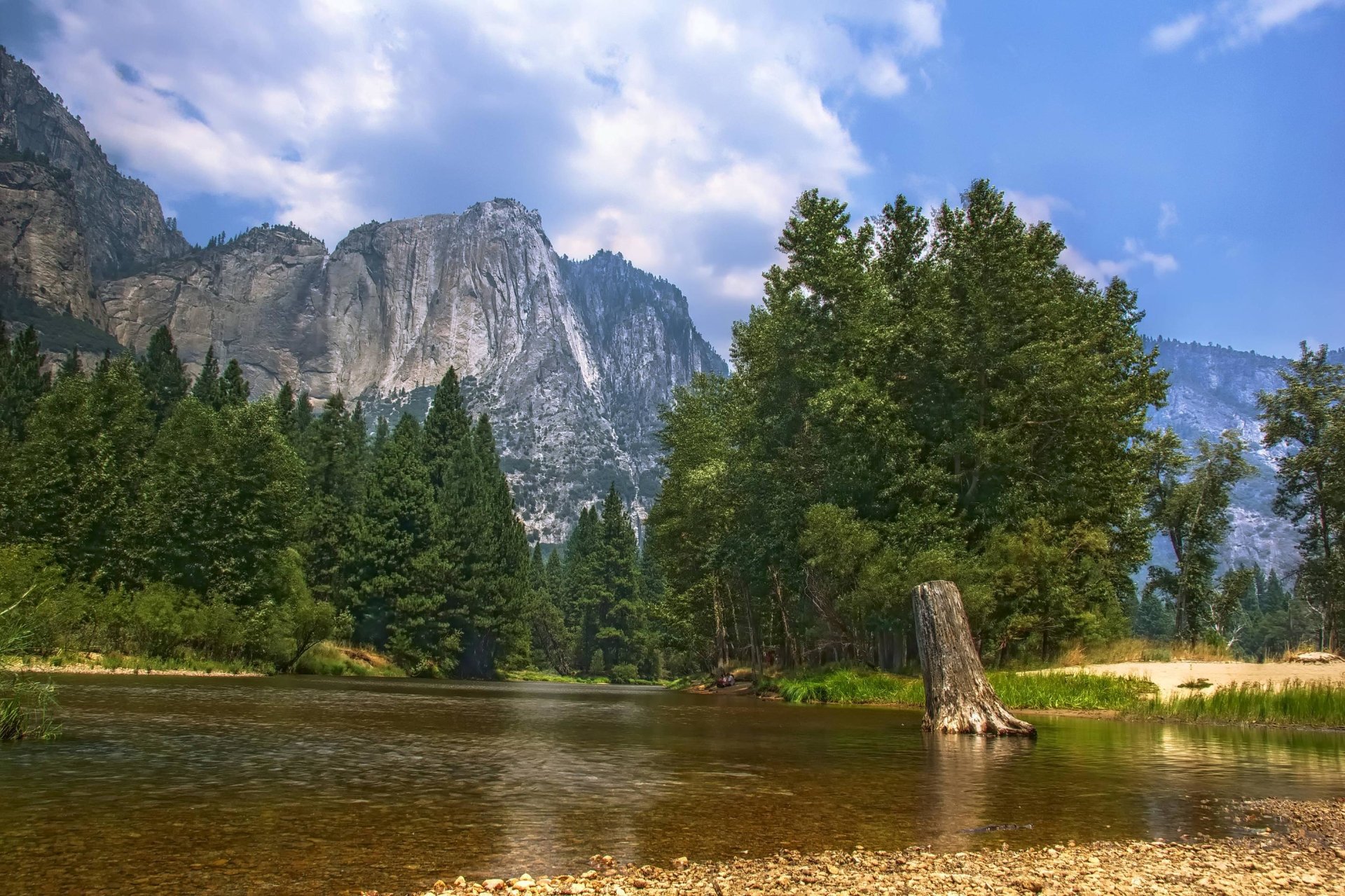 Download Nature Yosemite National Park River Mountain Forest Image