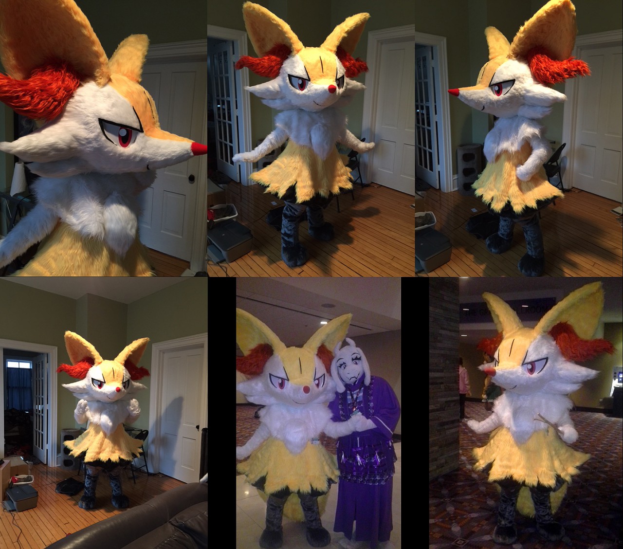 Life-sized Braixen with a human trapped inside - Image Abyss
