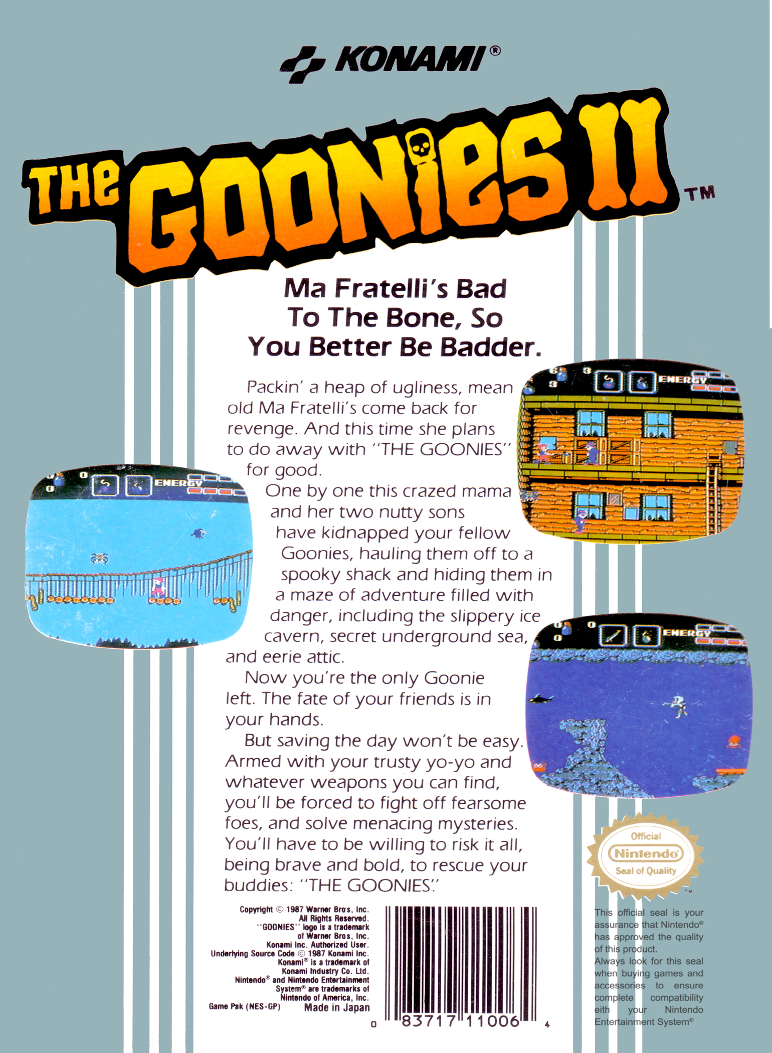 Download Video Game The Goonies II Image