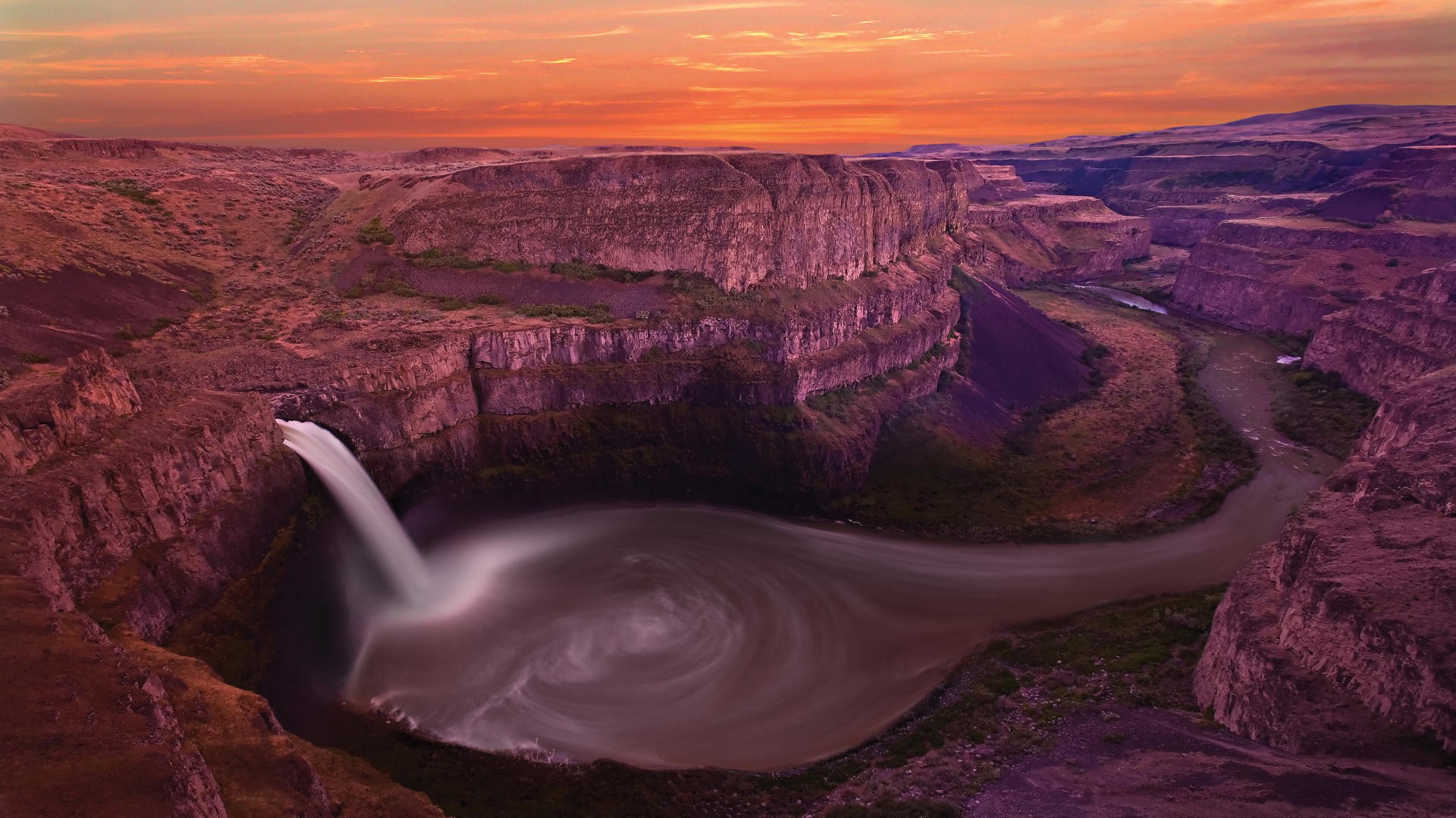 Download Waterfall Nature Palouse Falls Image