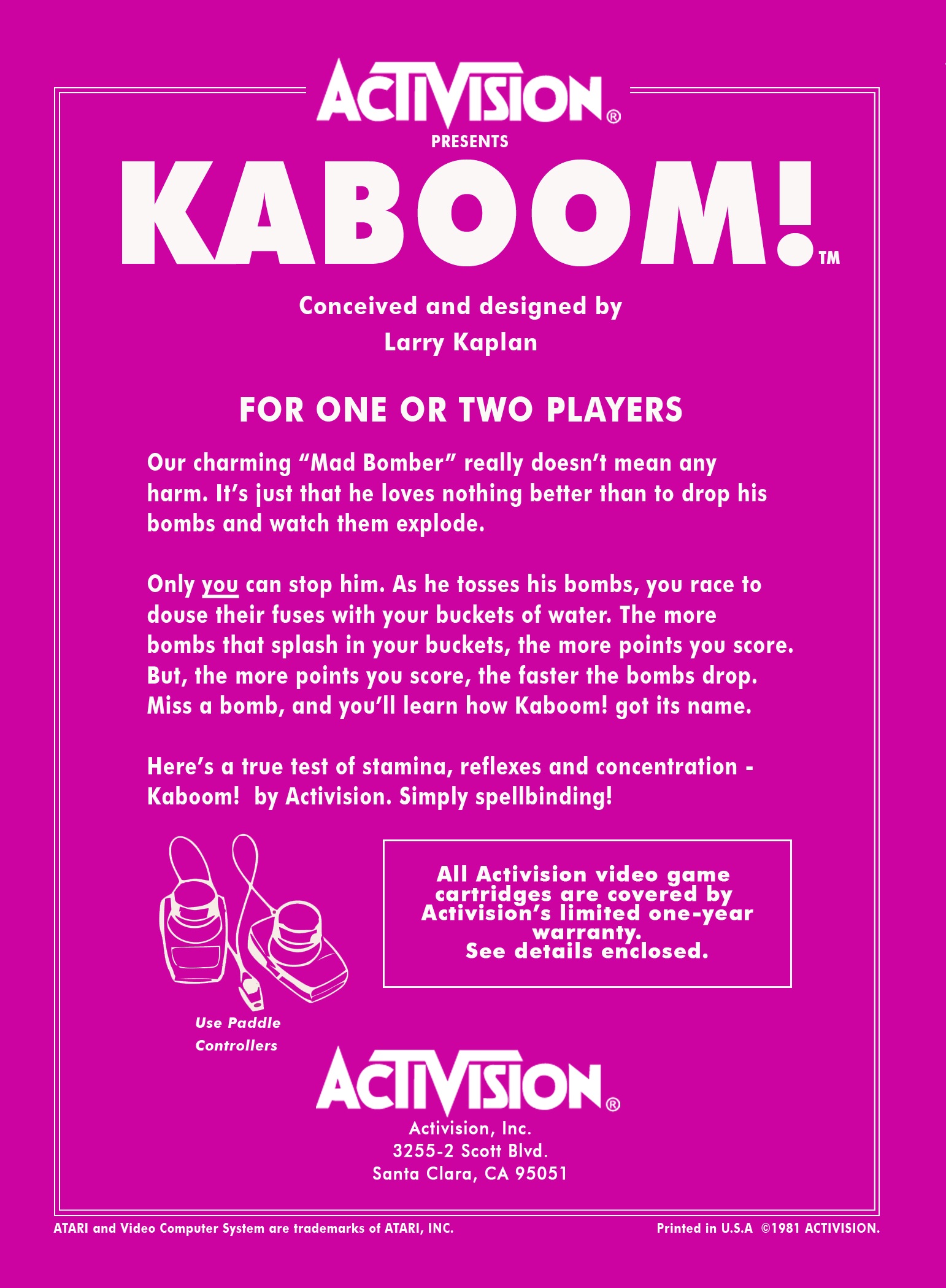 Download Video Game Kaboom! Image