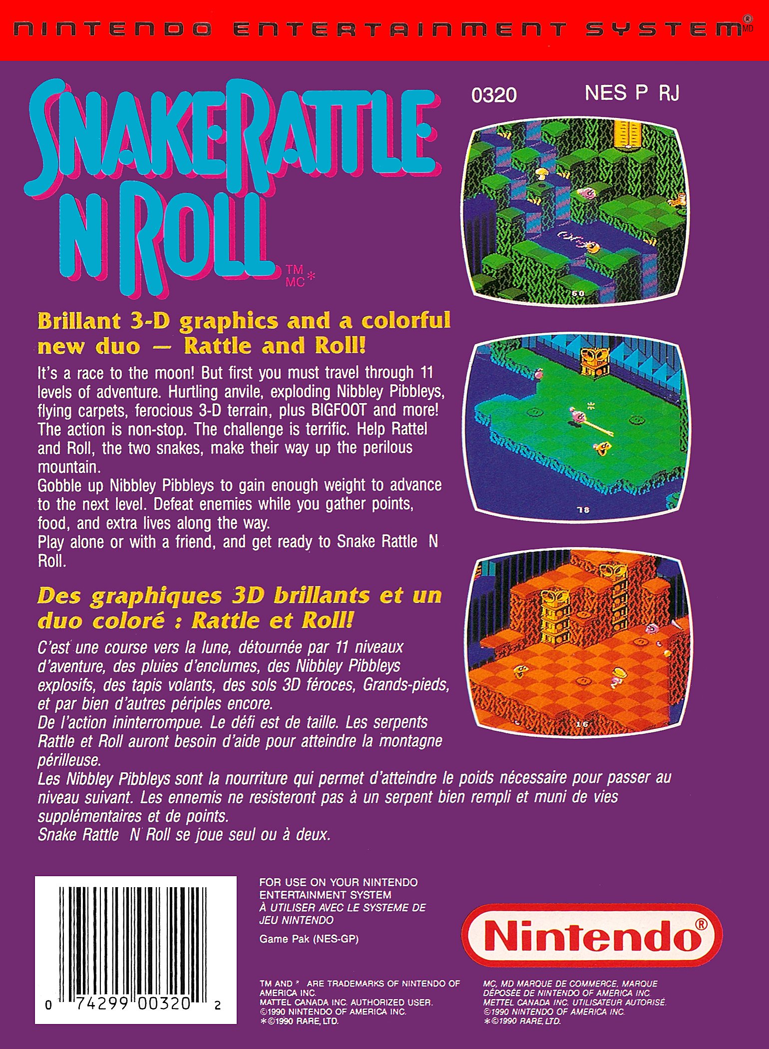 Download Video Game Snake Rattle 'n' Roll Image