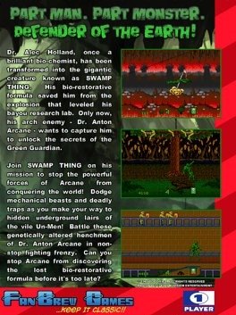 Swamp Thing Video Game Box Art - ID: 28473 - Image Abyss