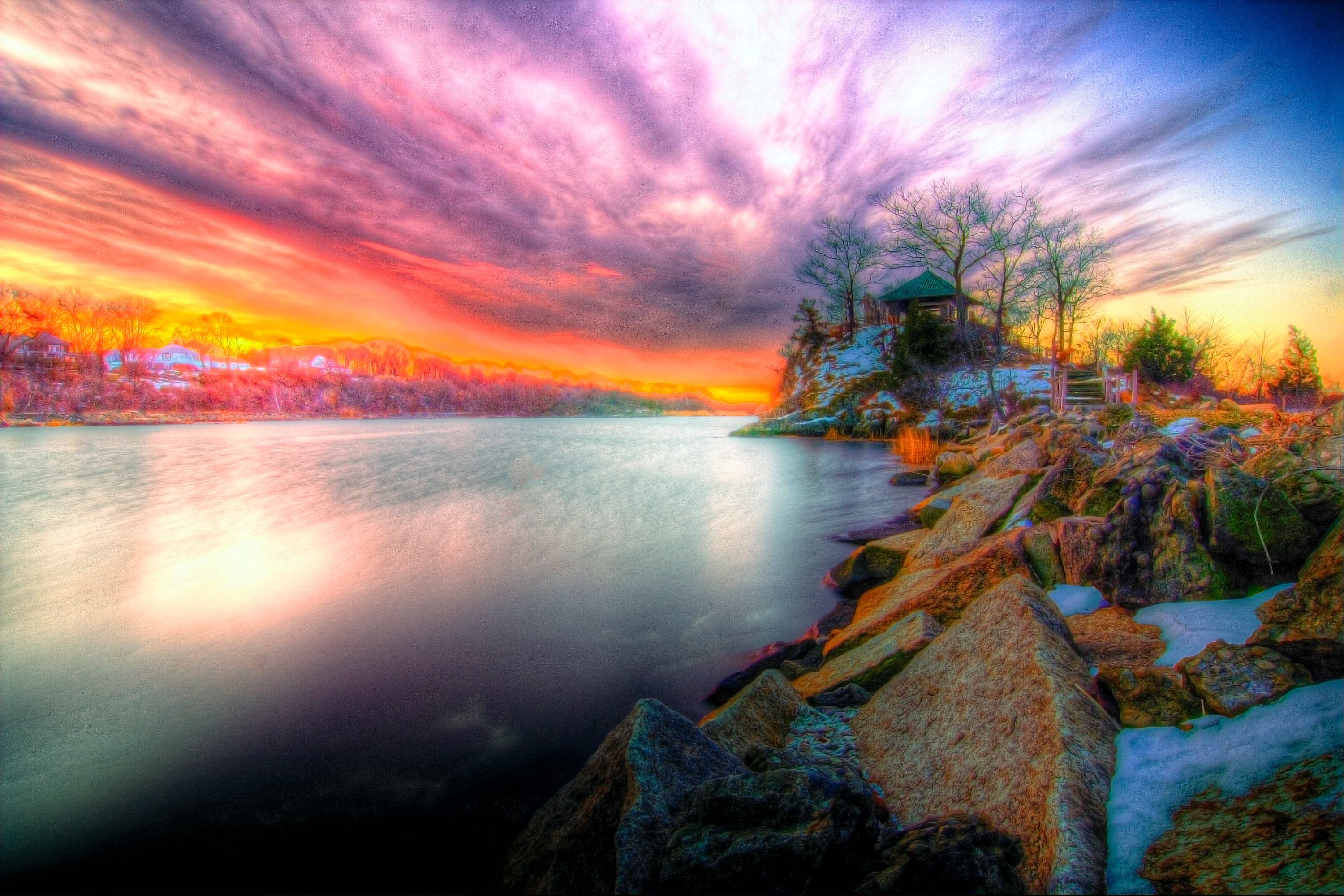 Download Sky Cloud HDR Photography Sunset Image