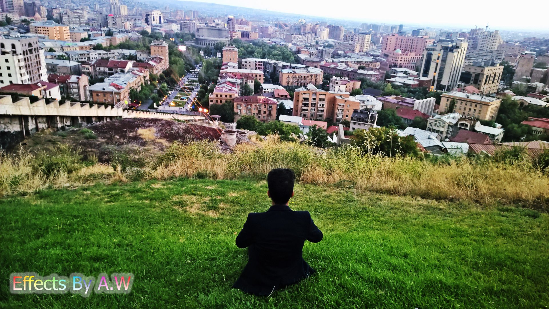 Human Looking From Above To City 2 by AhmedWafaa