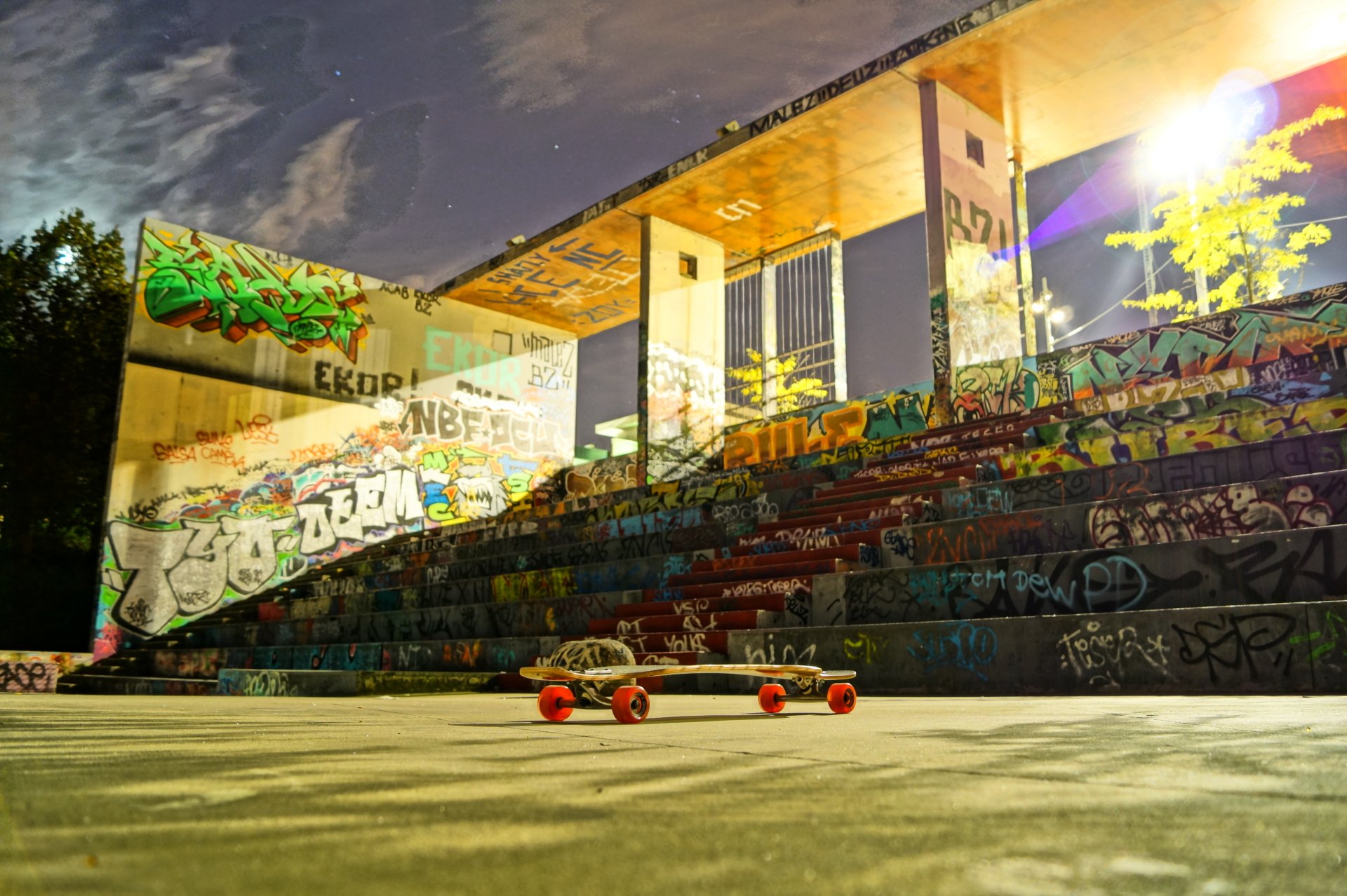 Moonlit Urban Skate Session by sltlpp