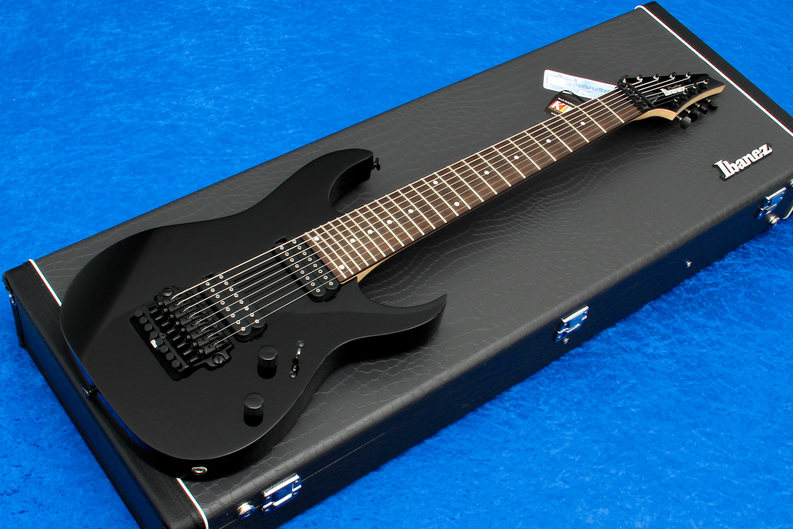 Striking Black Guitar: A Musician's Dream