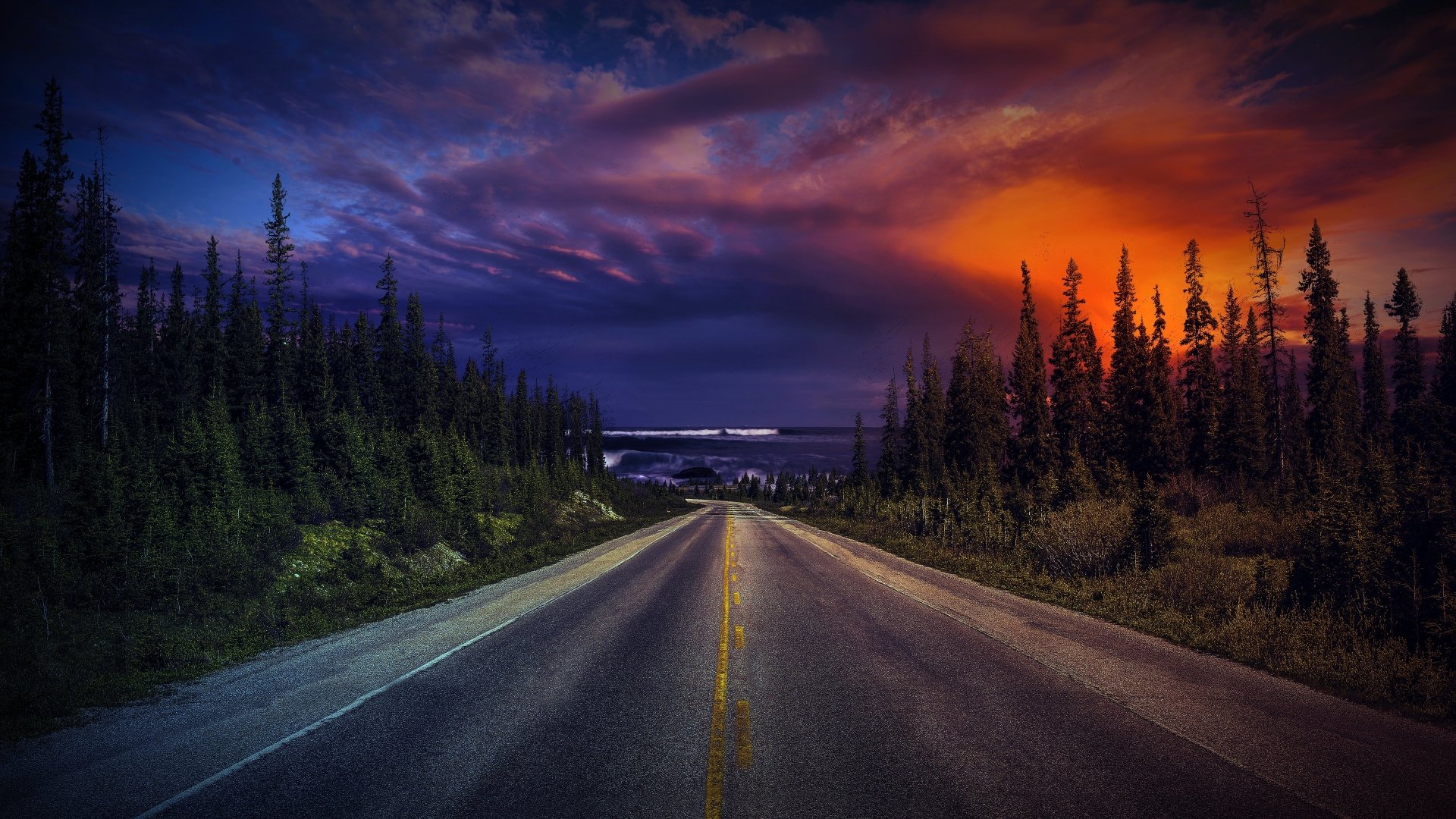 Sunset Road Image - ID: 298473 - Image Abyss