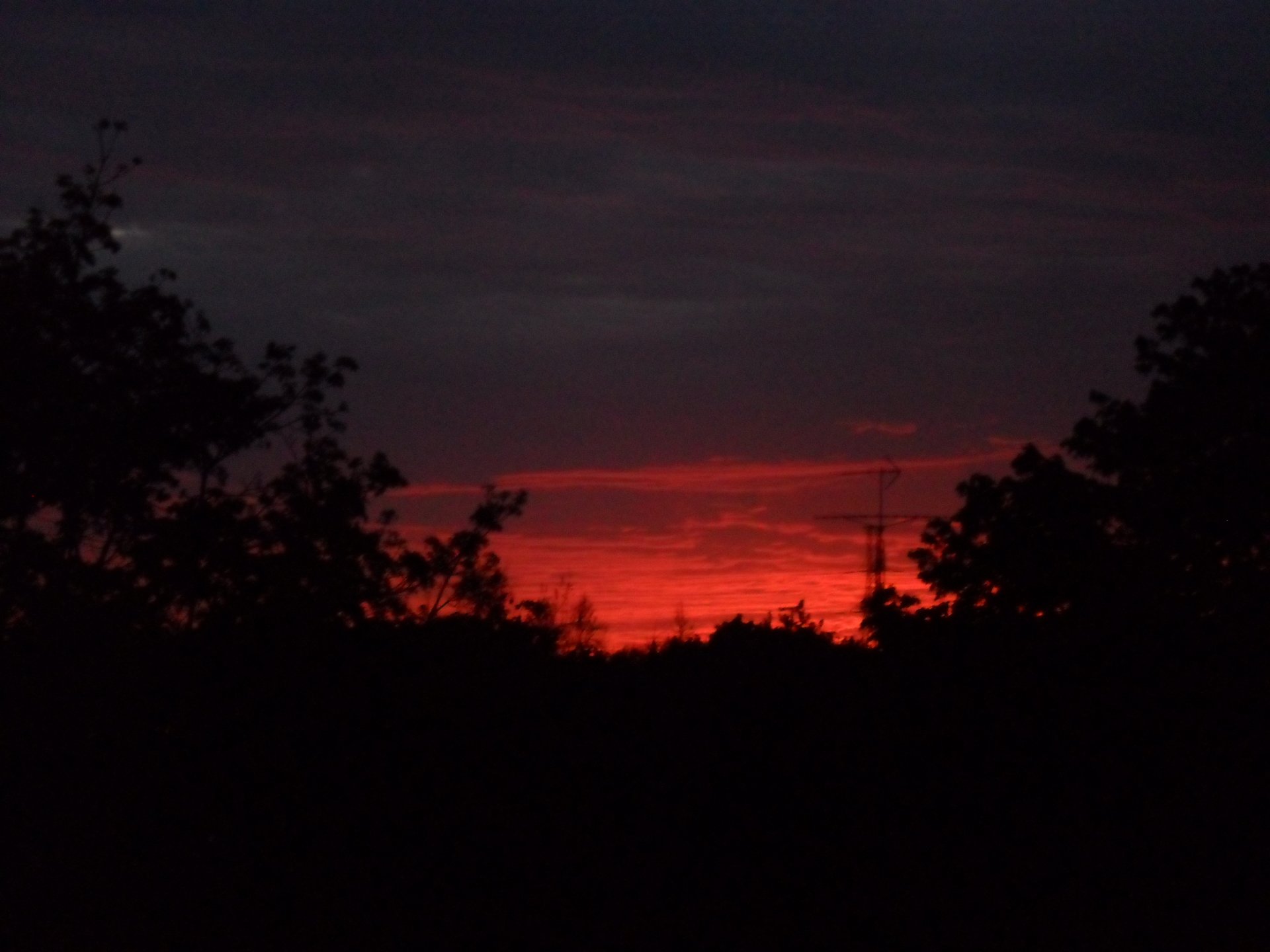 Deep Red Sunset by mwmoriarty