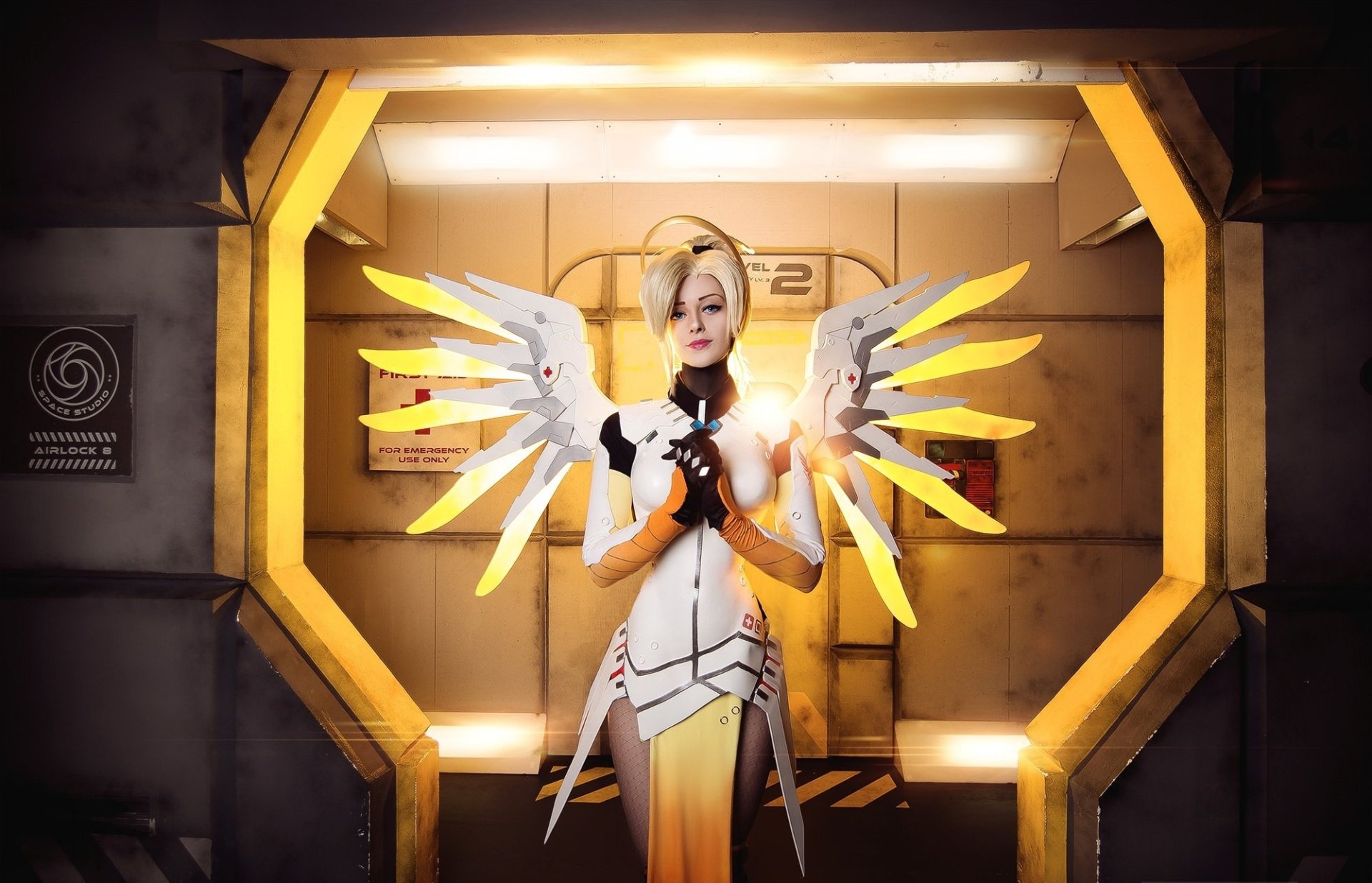 Download Mercy (Overwatch) Blonde Overwatch Woman Cosplay Image