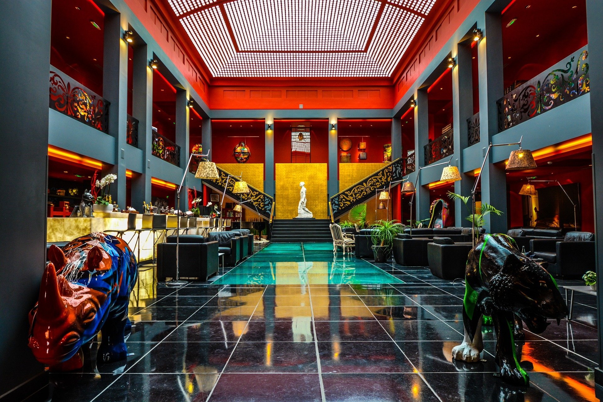 Download Statue Interior Room Furniture Man Made Hotel Image