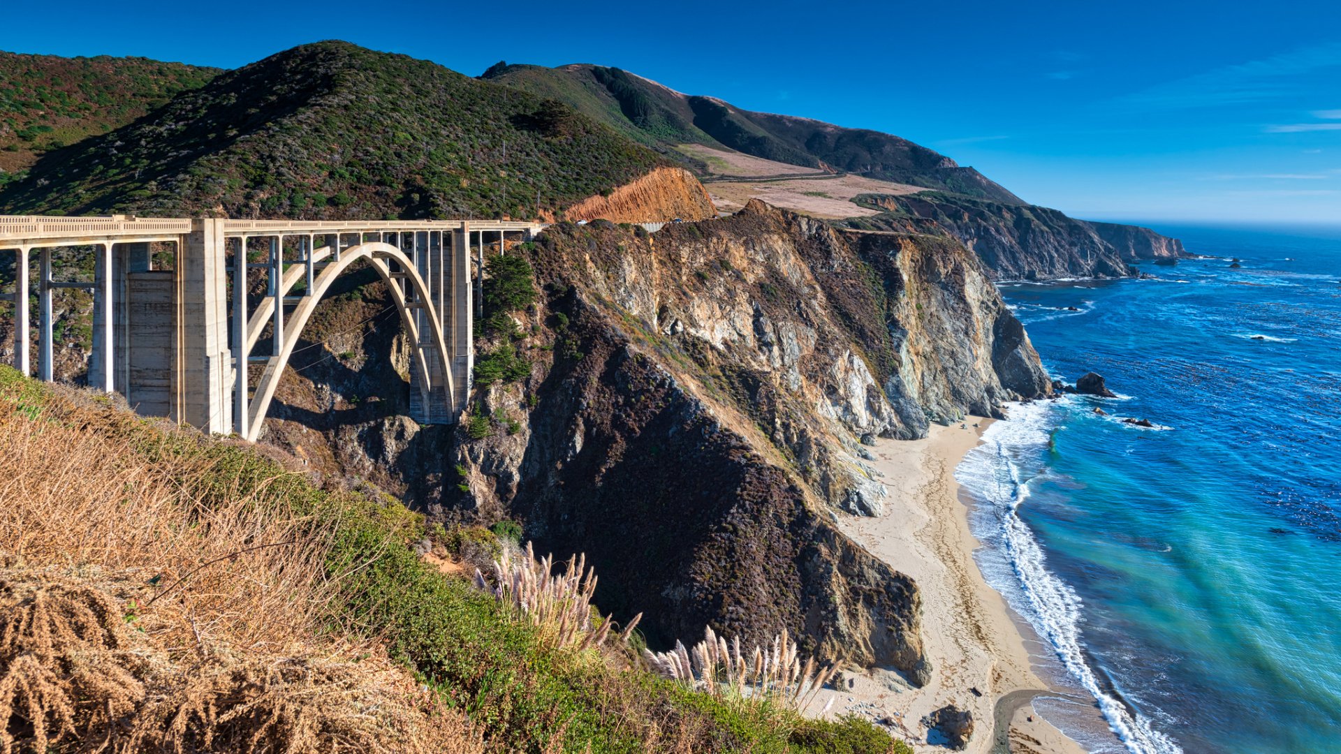 Download Cliff Man Made Bridge Image