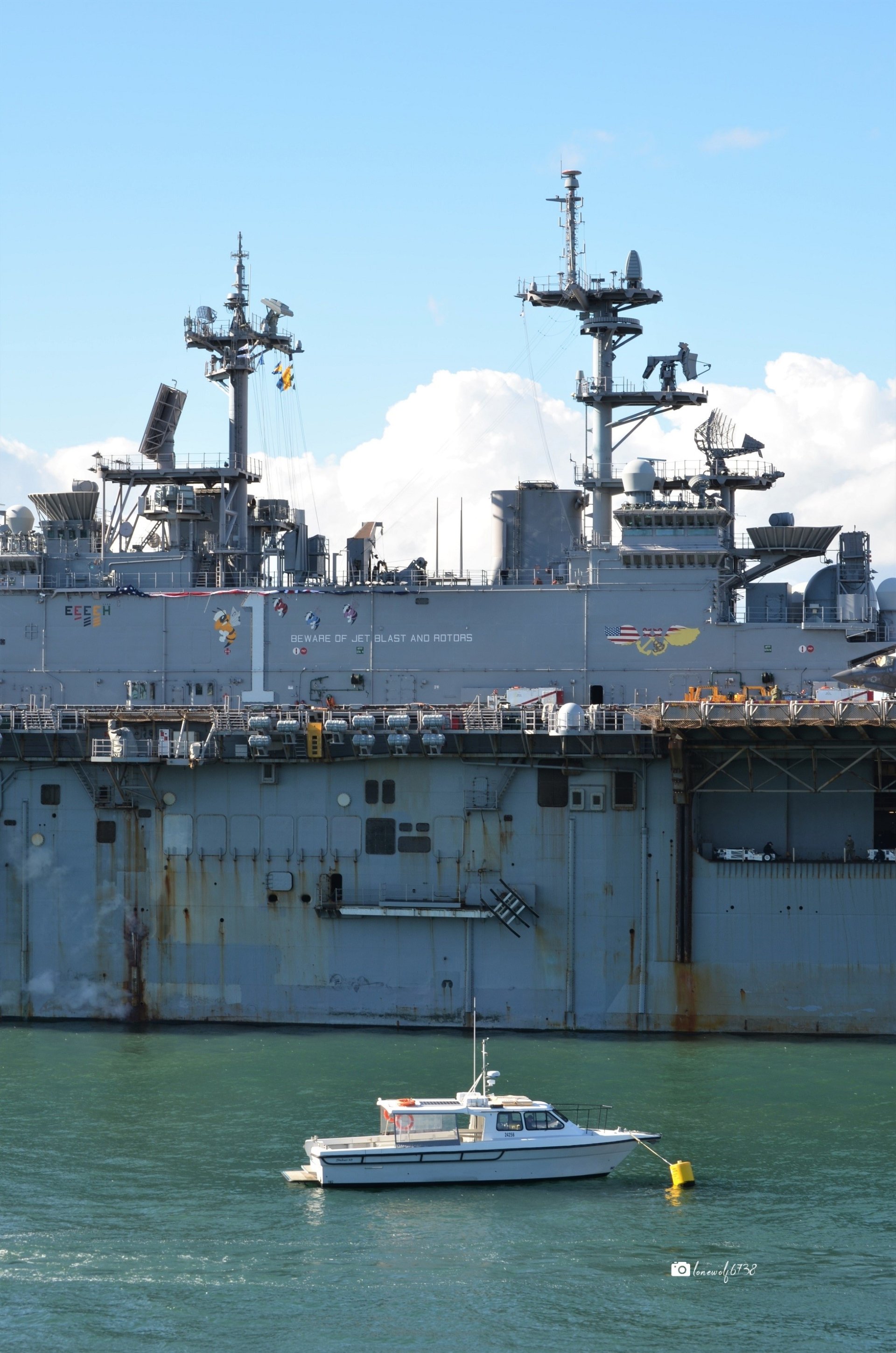 USS Wasp (LHD-1), Wasp-class Amphibious Assault Ship at Garden Island ...