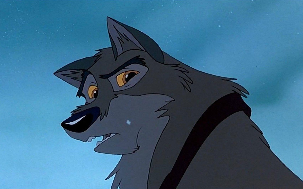 Balto Movie Scene: The Wolf's Watchful Gaze