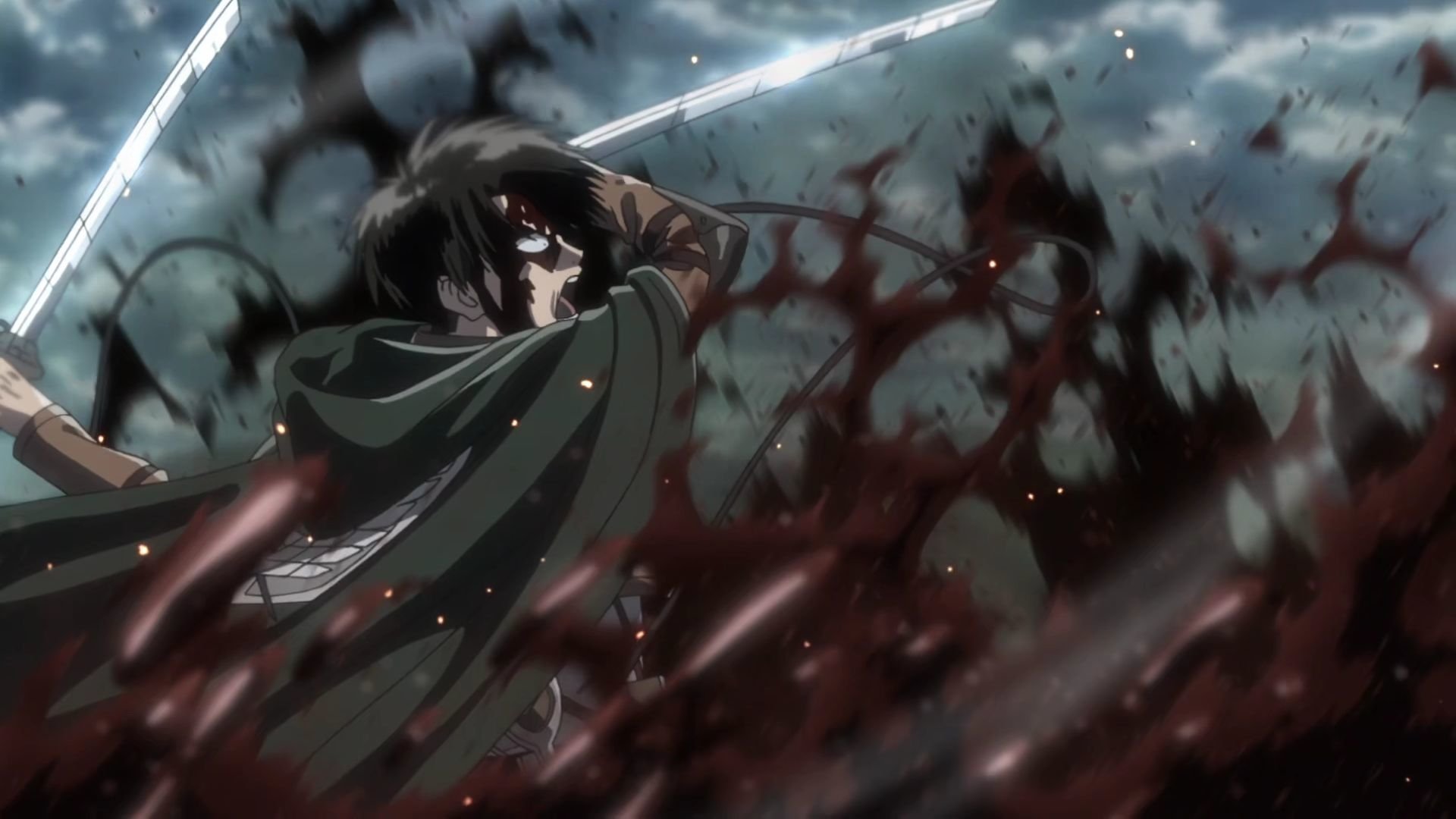 Levi Ackerman's Fierce Assault | Attack on Titan Anime Hero