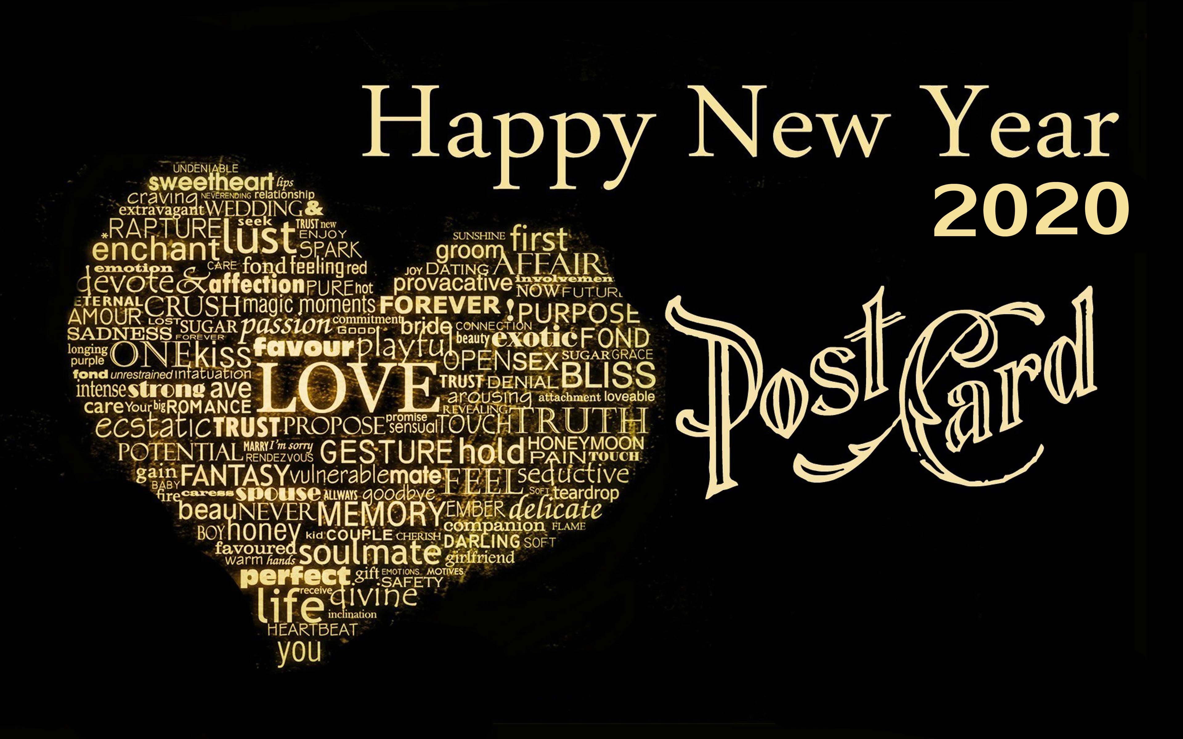 Download Word Love Heart Holiday New Year 2020 Image
