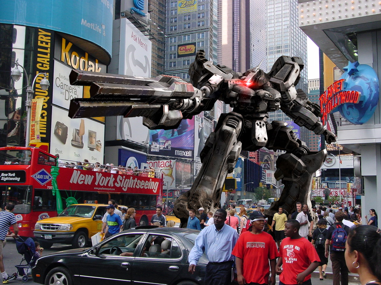 Mecha Mayhem in Times Square