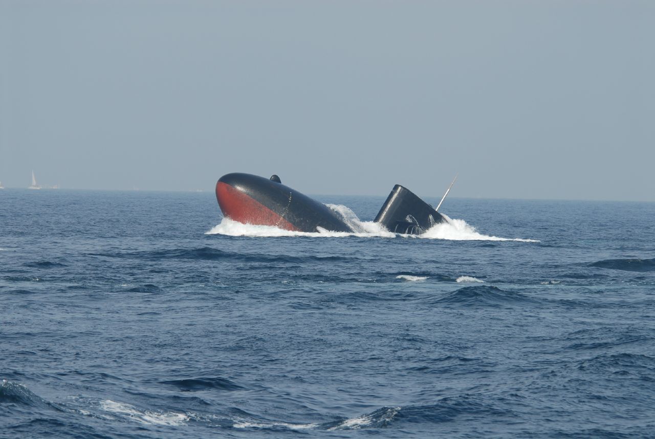 Military Submarine in Action