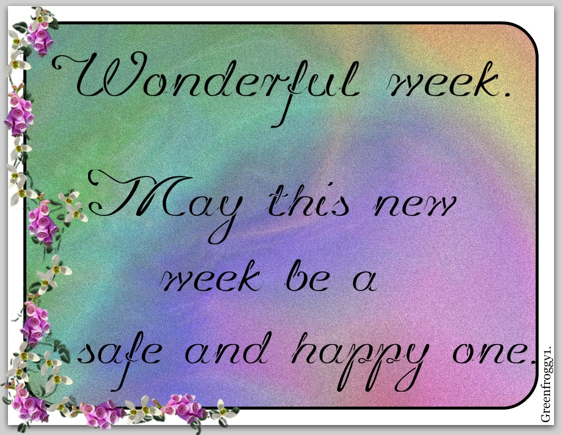 WONDERFUL WEEK by GREENFROGGY1 - Image Abyss