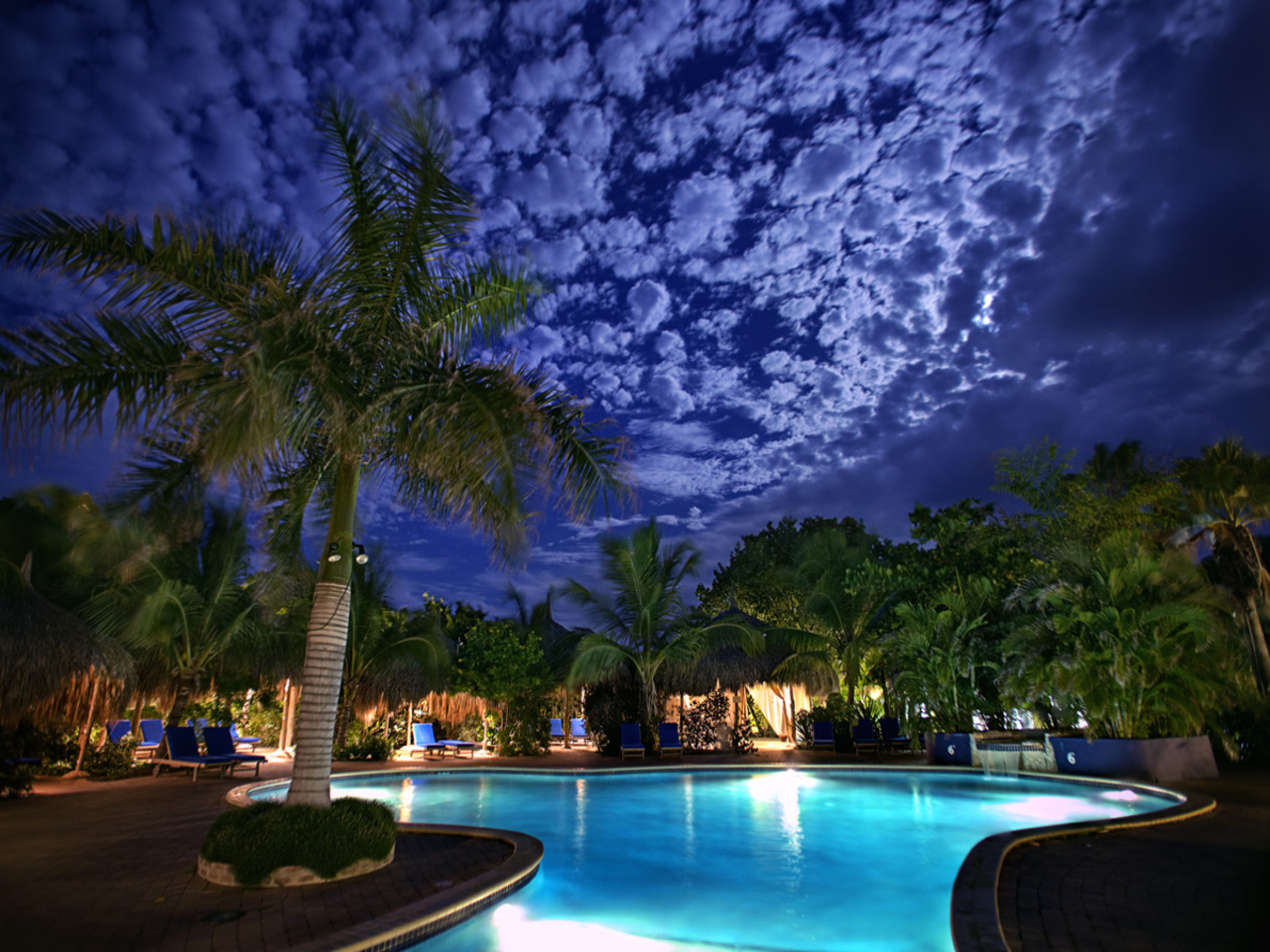 Moonlit Poolside Escape: A Night Holiday to Remember