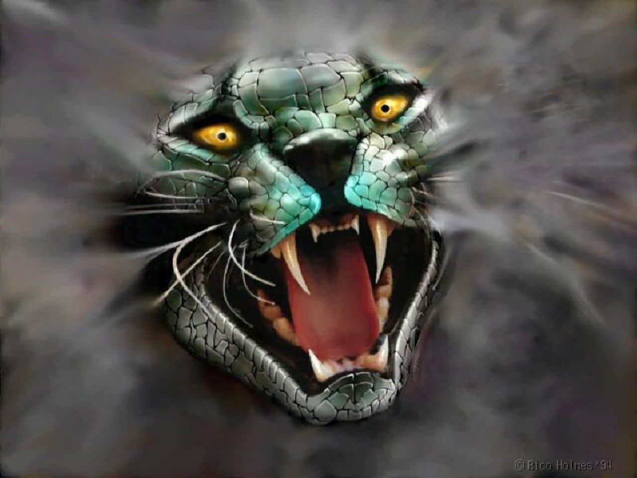 Roaring Majesty: The Fierce Tiger