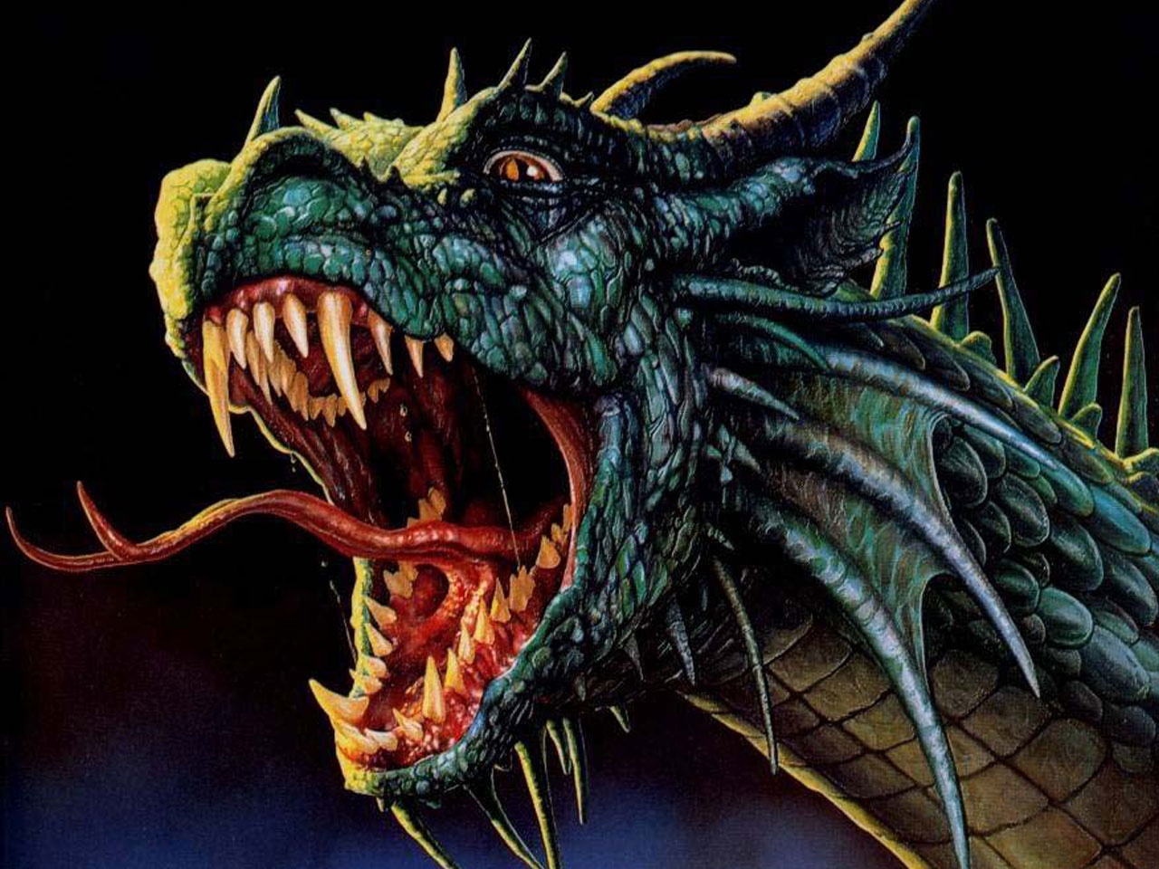 Fierce Dragon of Fantasy Realms