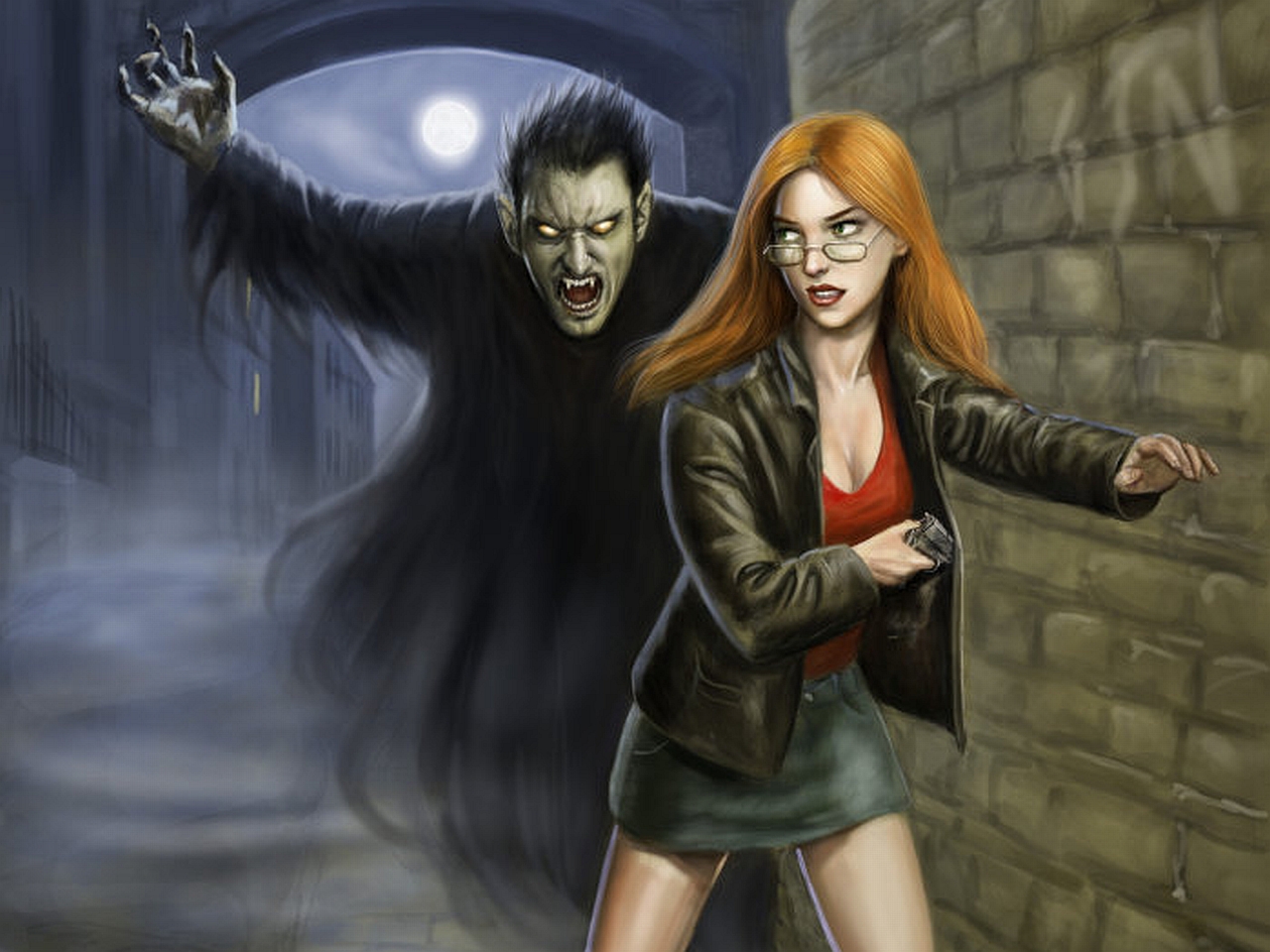 Moonlit Pursuit: The Vampire's Shadow