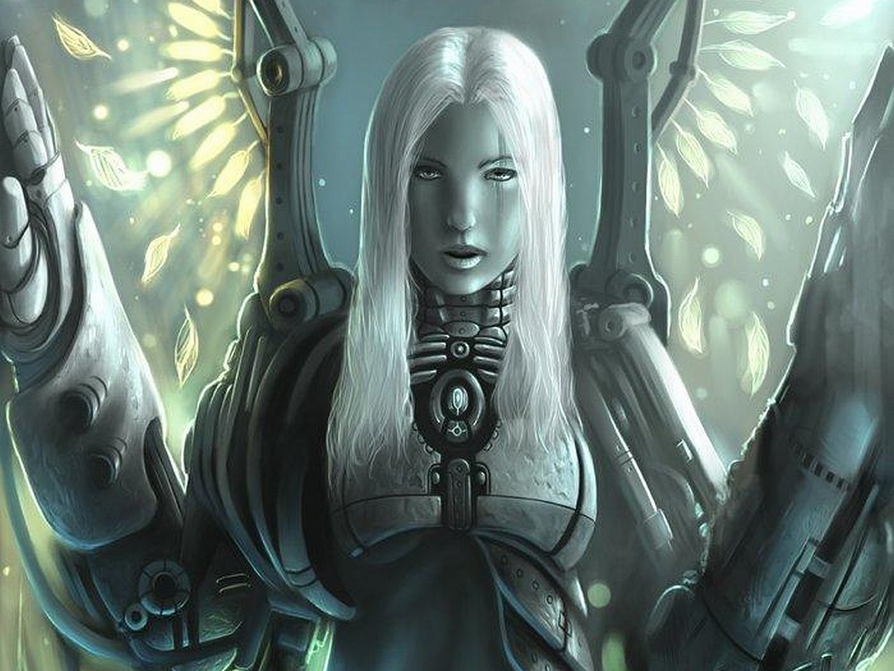 Futuristic Cybernetic Angel