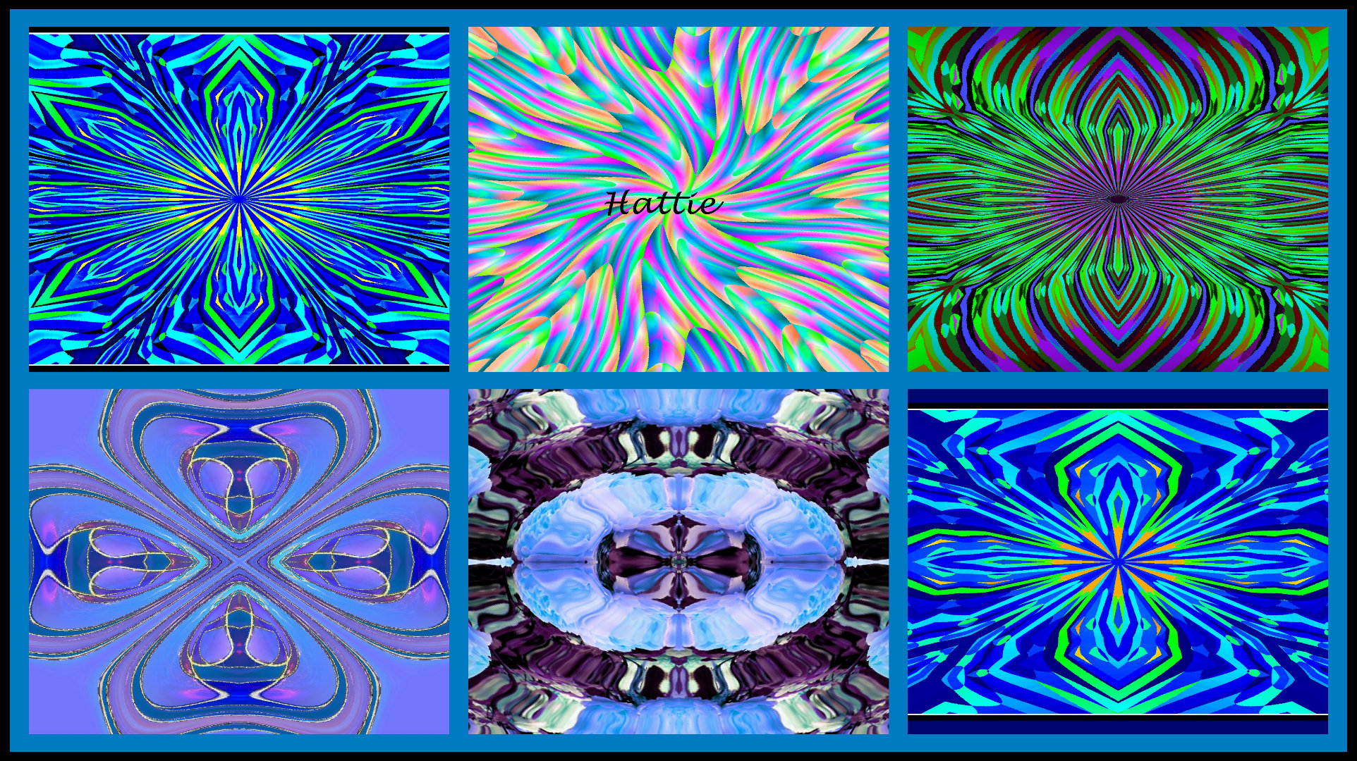 Download Pattern Blue Collage Fantasy Artistic Image