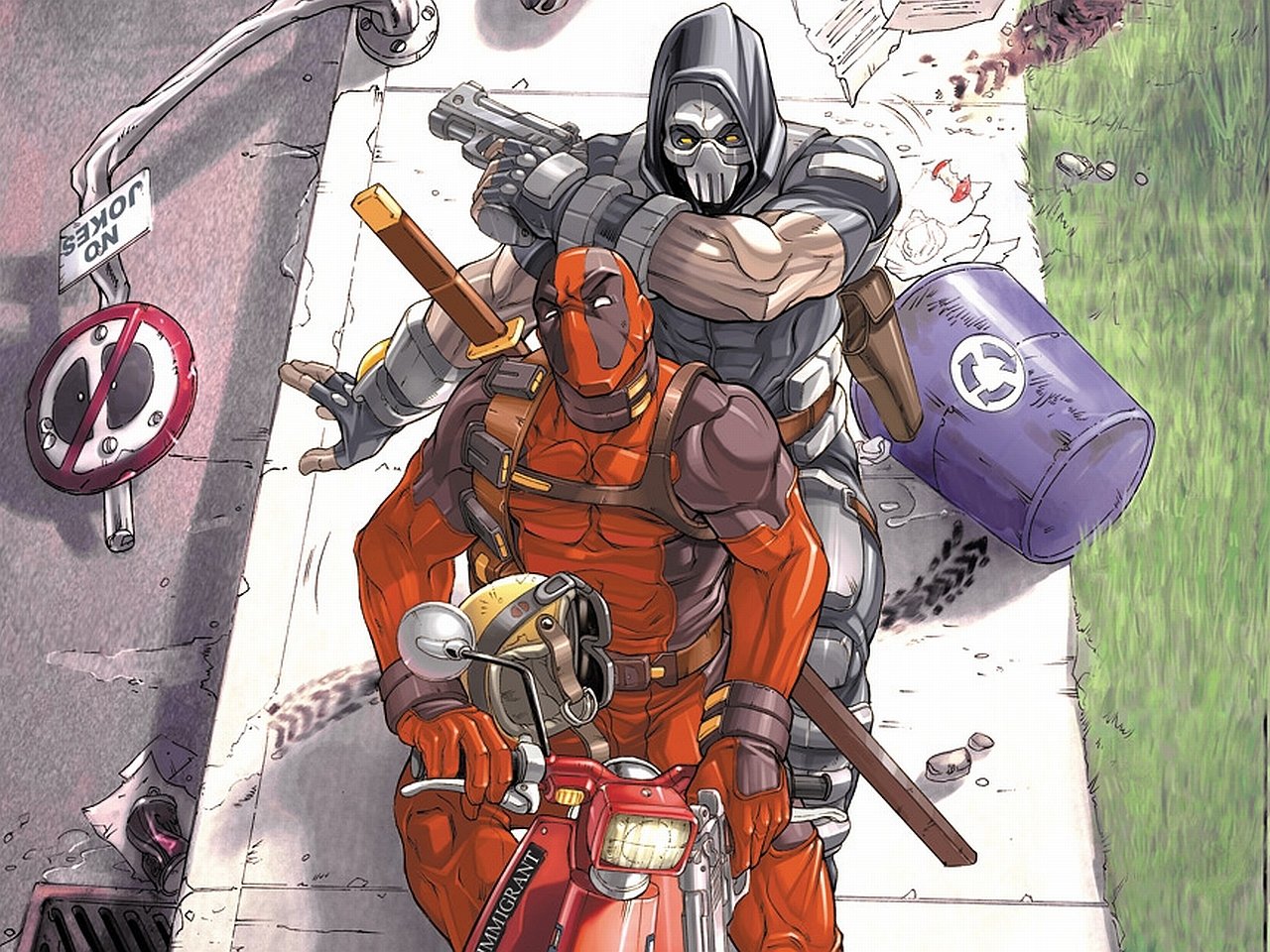 Download Merc With A Mouth Comic Deadpool Image