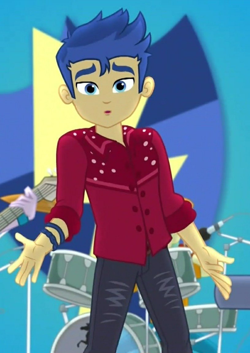 Download Blue Hair Flash Sentry TV Show My Little Pony: Equestria Girls Image