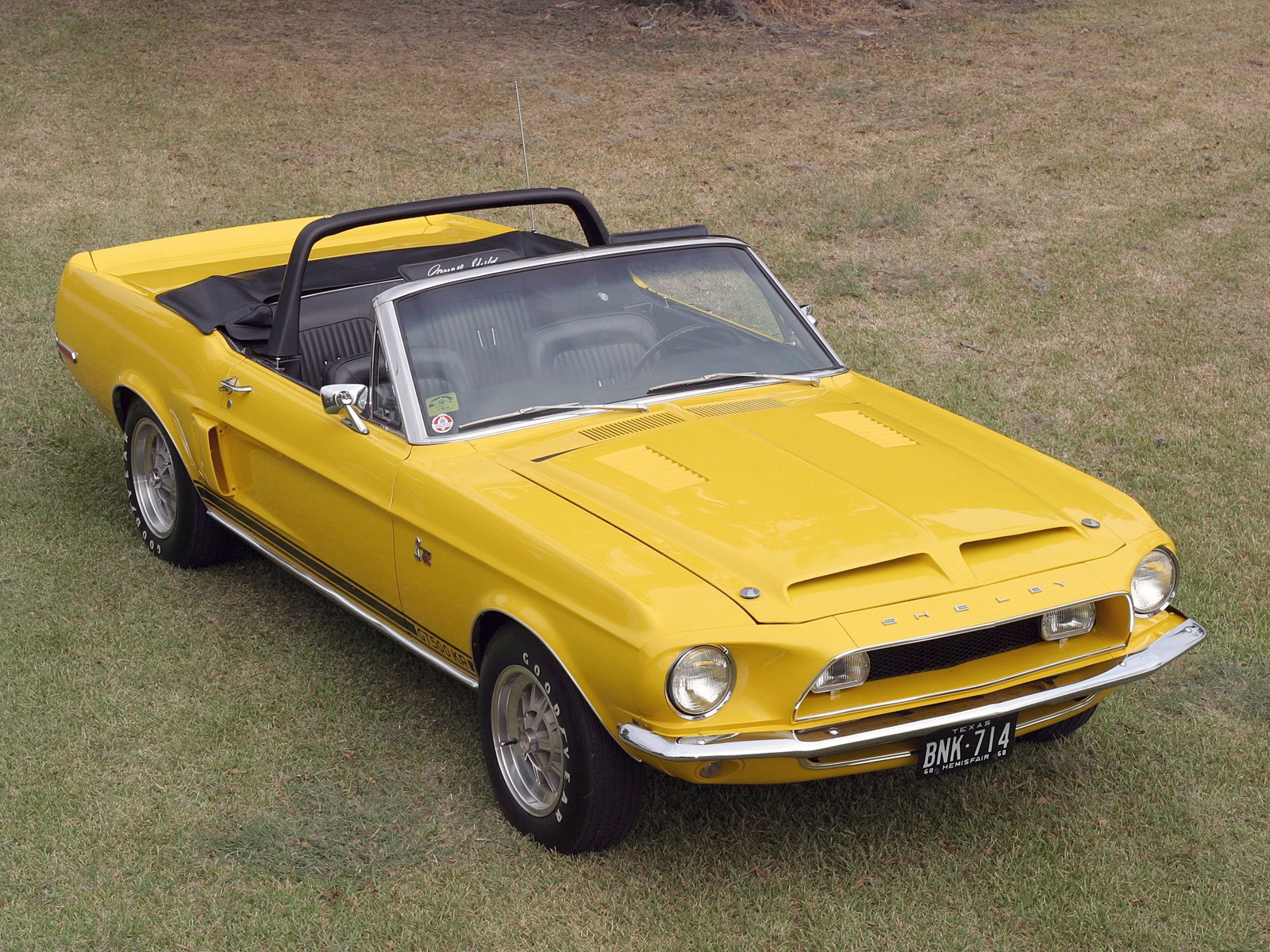 Download Yellow Car Convertible Muscle Car Vehicle Shelby Cobra GT500 ...
