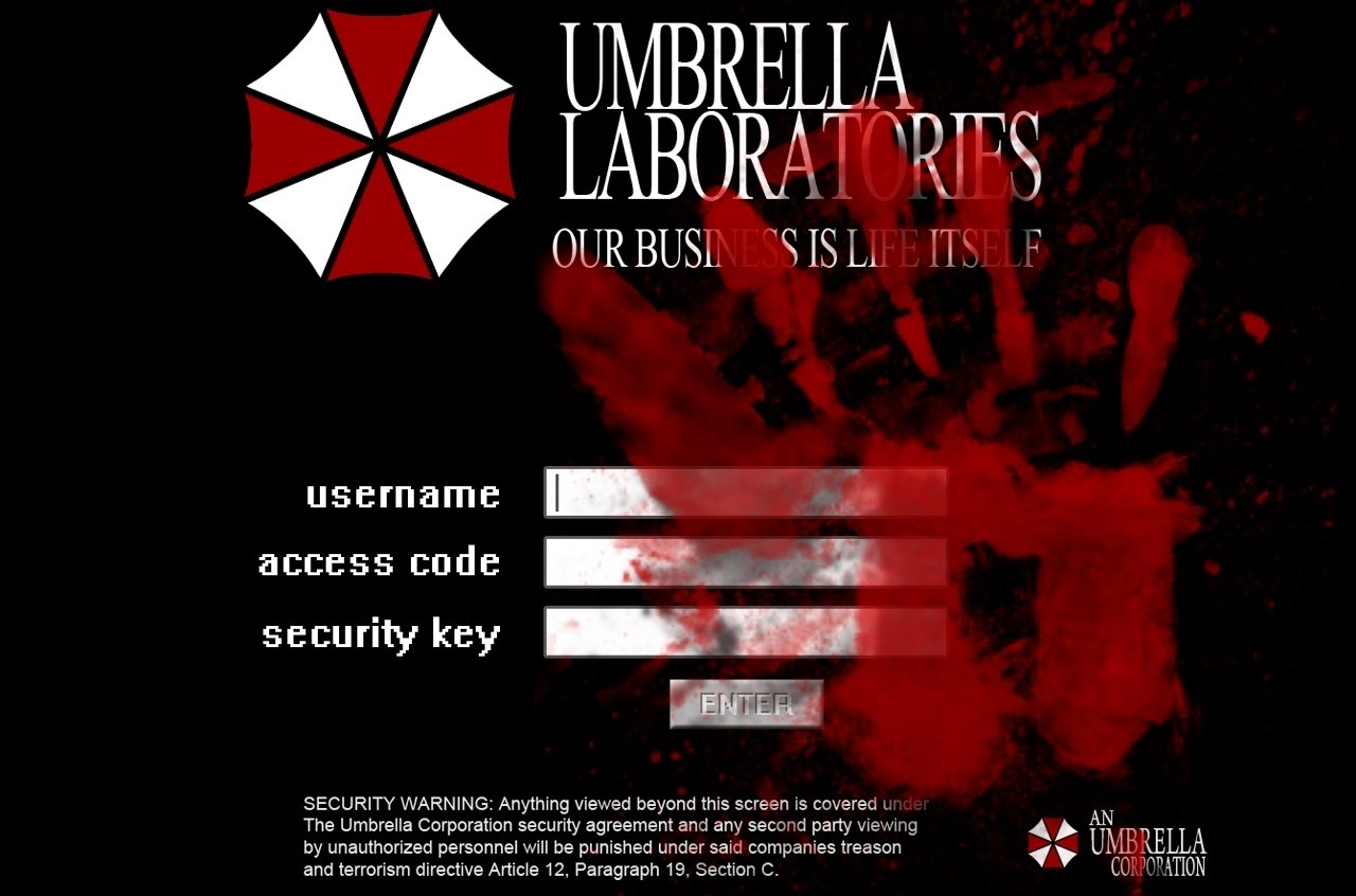 Resident Evil: Umbrella Labs Security Access
