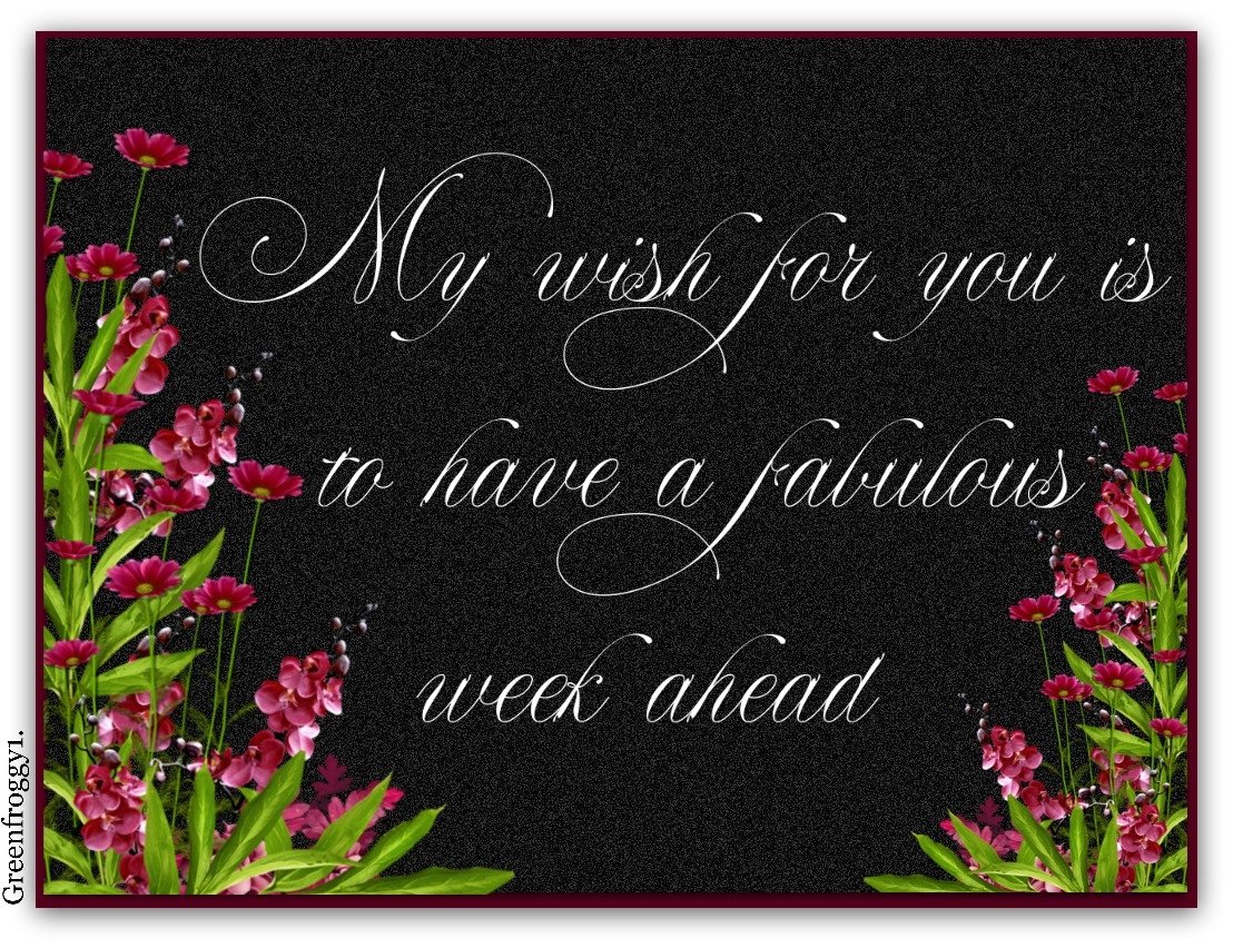 FABULOUS WEEK by GREENFROGGY1