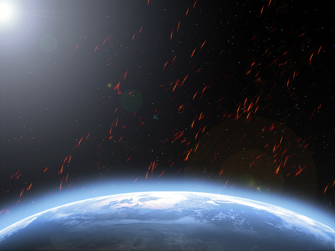 Meteorite rain by Leedukas