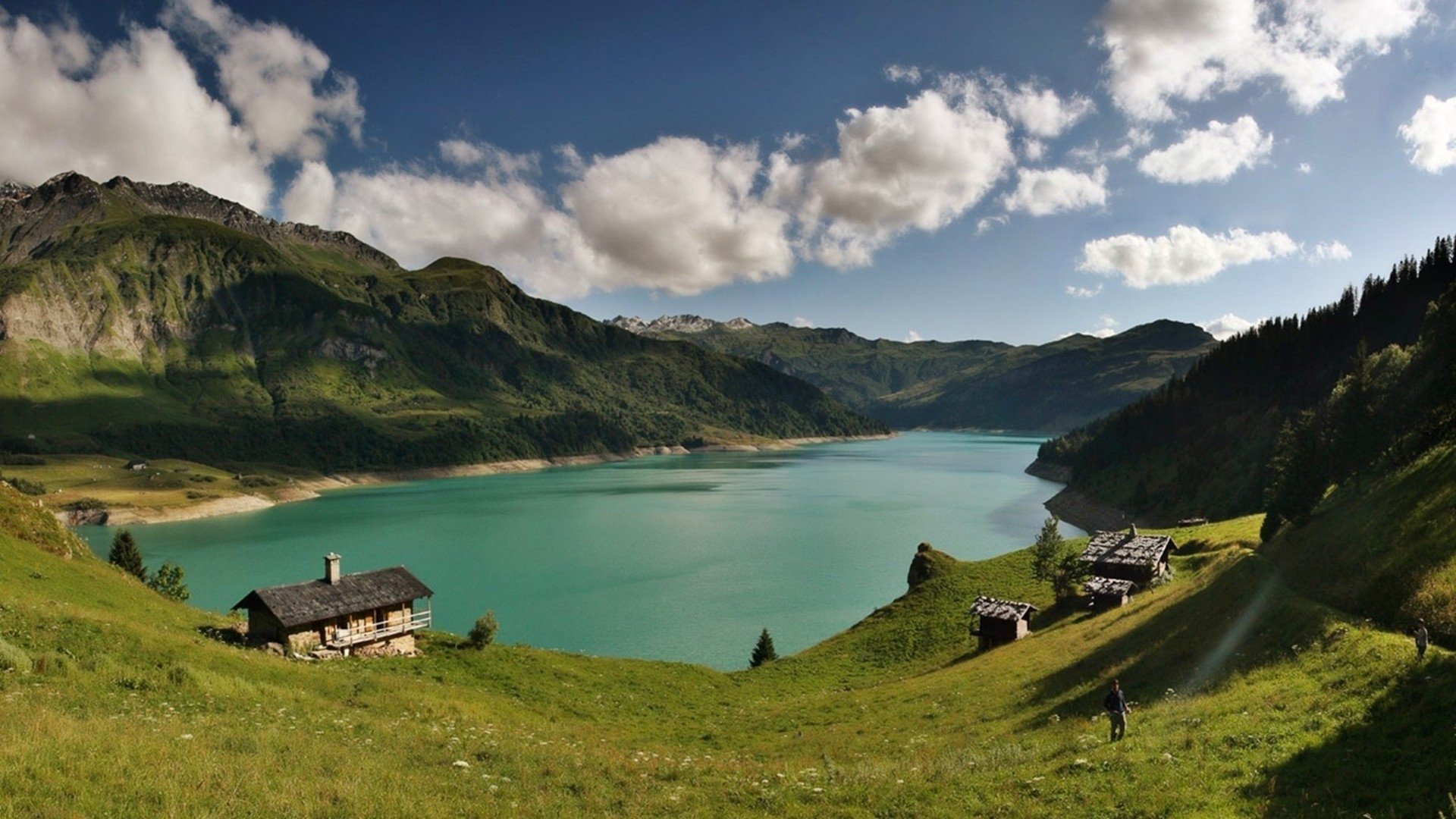 Download Mountain Cabin Photography Lake Image