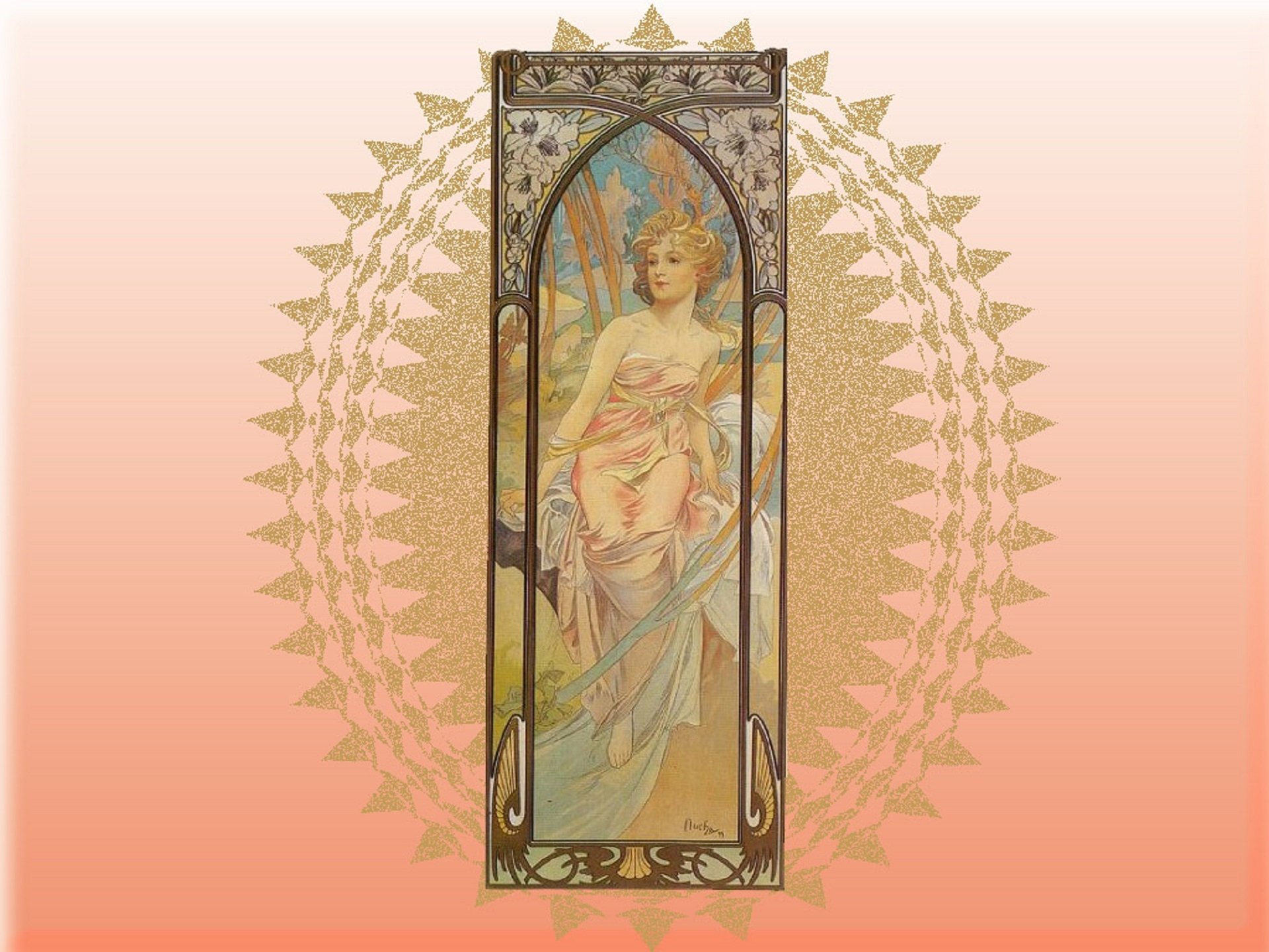 Alphonse Mucha Sunrise Lady Image - ID: 358746 - Image Abyss