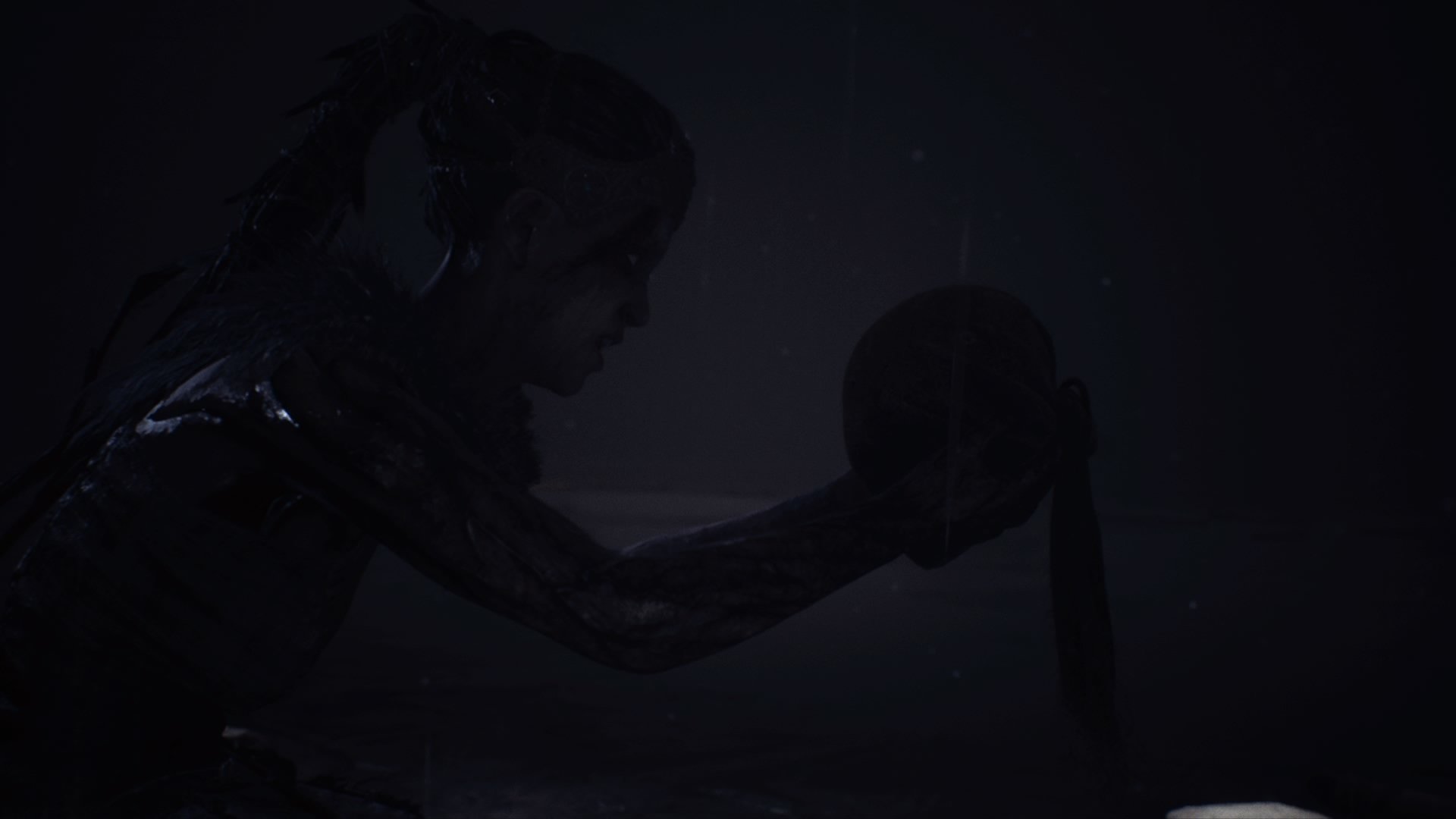 Senua and the skull by subinitsu