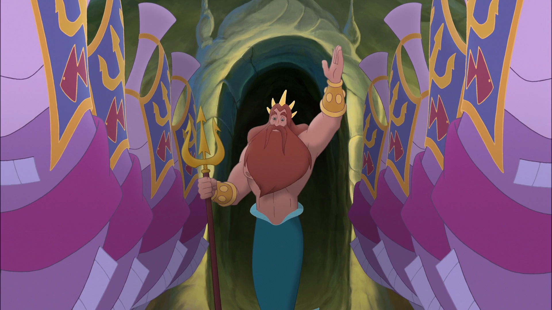 King Triton Little Mermaid 3 King Triton & Queen Athena...Ariel's