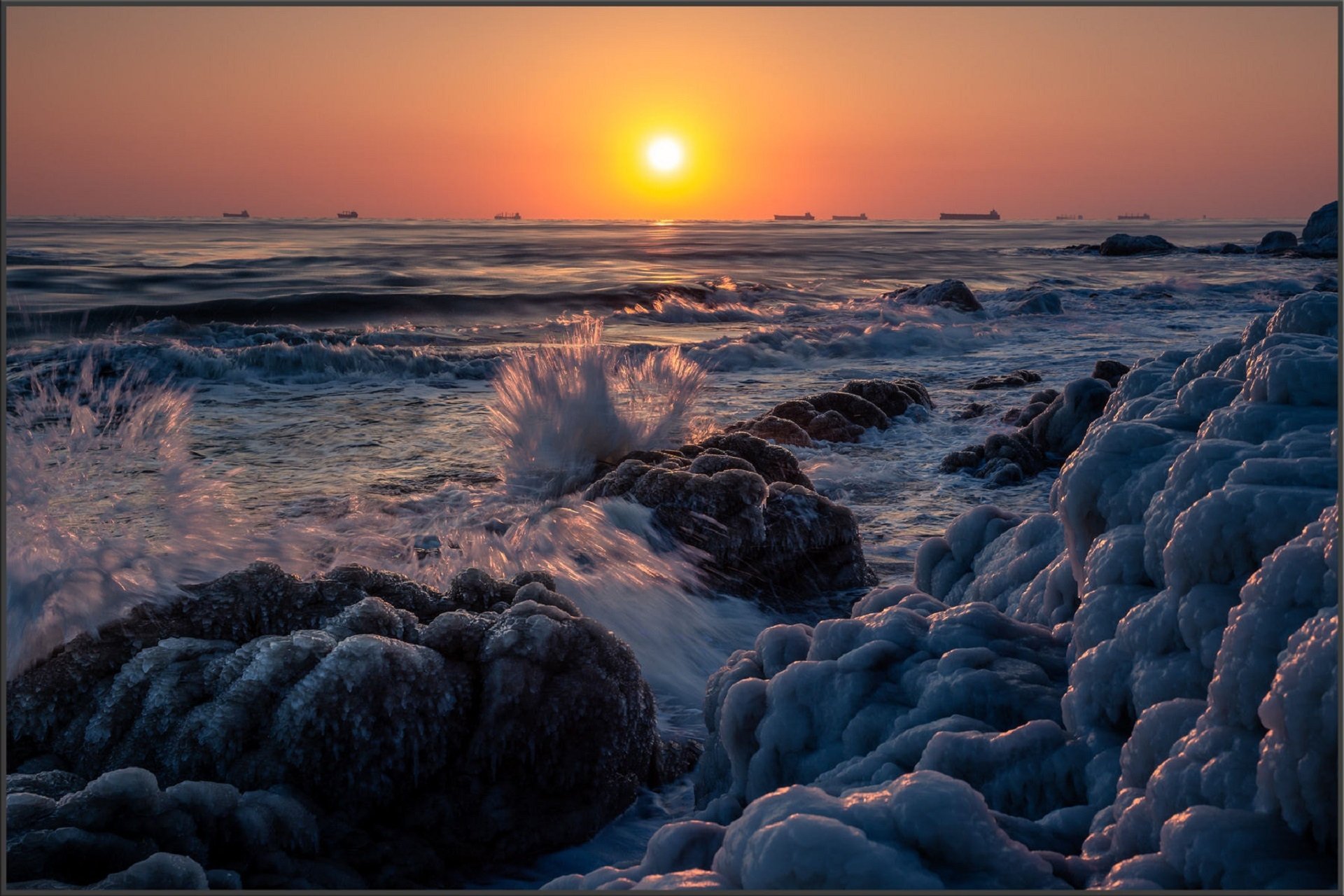 Download Sun Wave Ocean Photography Sunset Ocean Waves Image