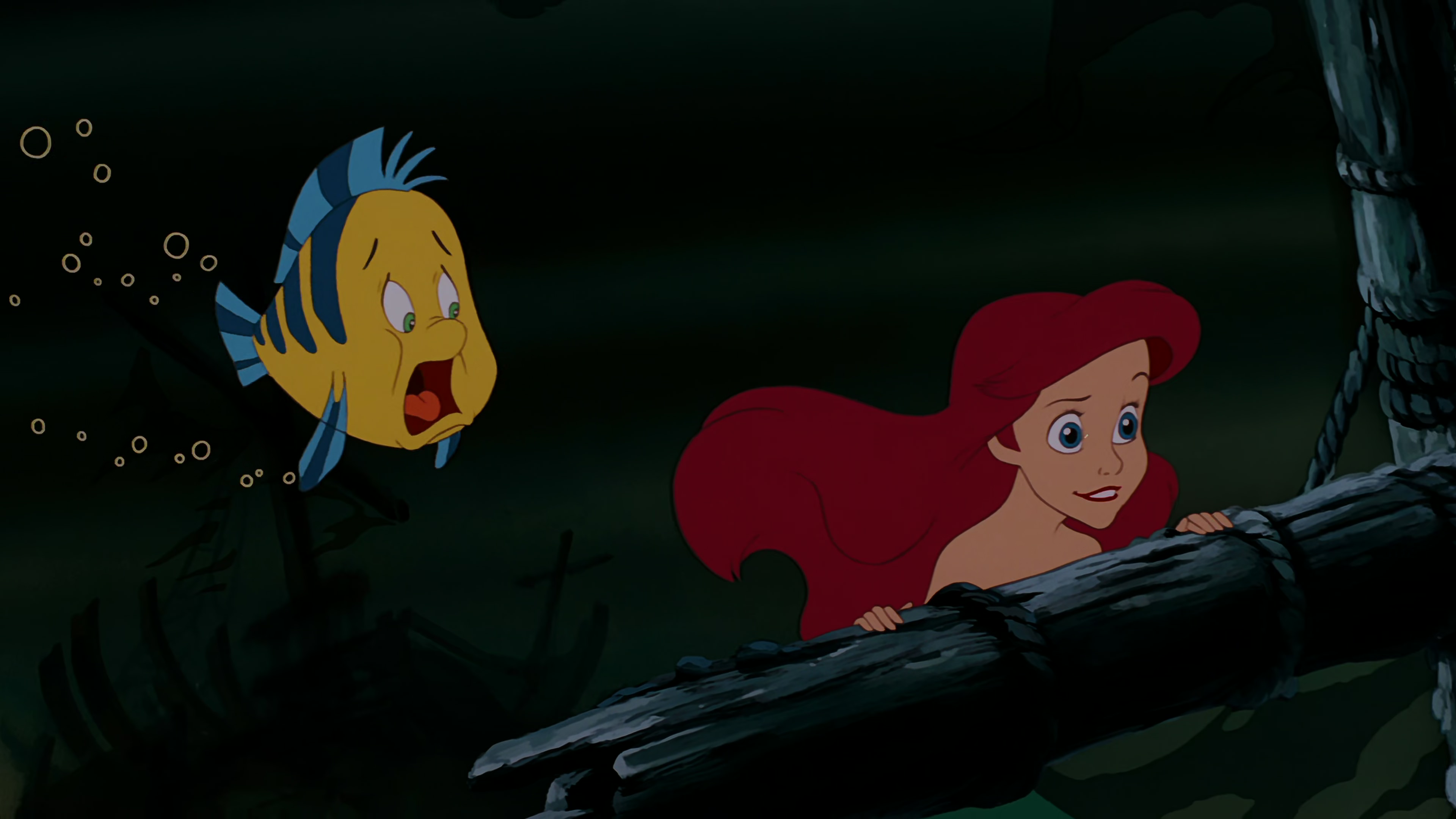 Download The Little Mermaid Red Hair Mermaid Fish Flounder (The Little ...