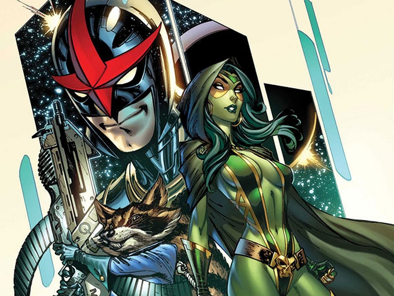 Download Sam Alexander Rocket Raccoon Gamora Nova (Marvel Comics) Comic ...